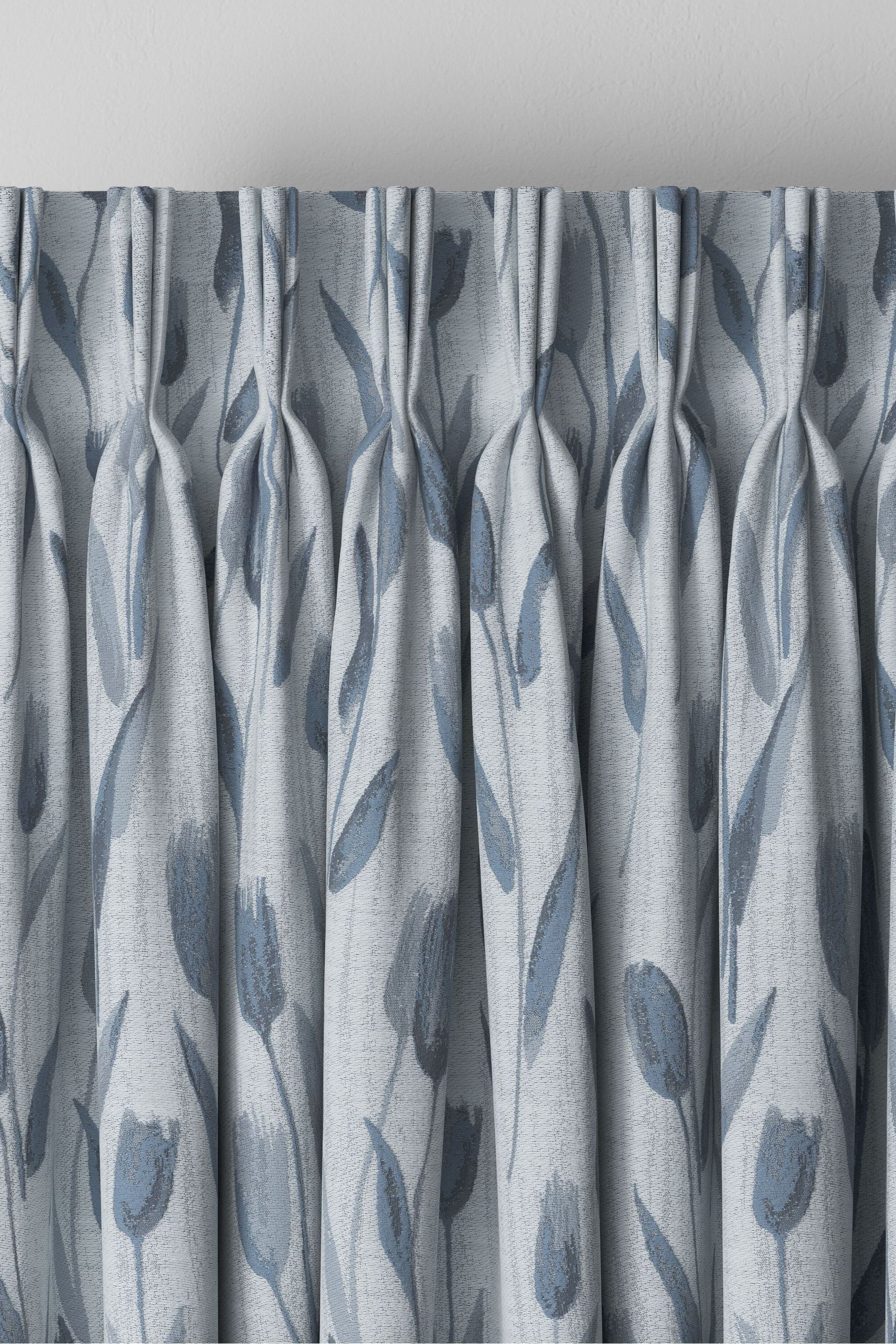 Buy Blue Tulip Made to Measure Curtains from the Next UK online shop