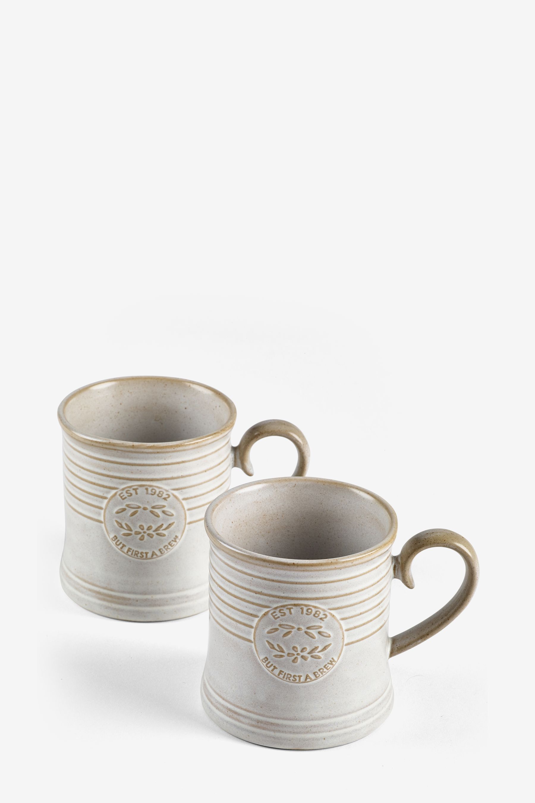 Buy Set of 2 Natural Country Kitchen Mugs from the Next UK online shop