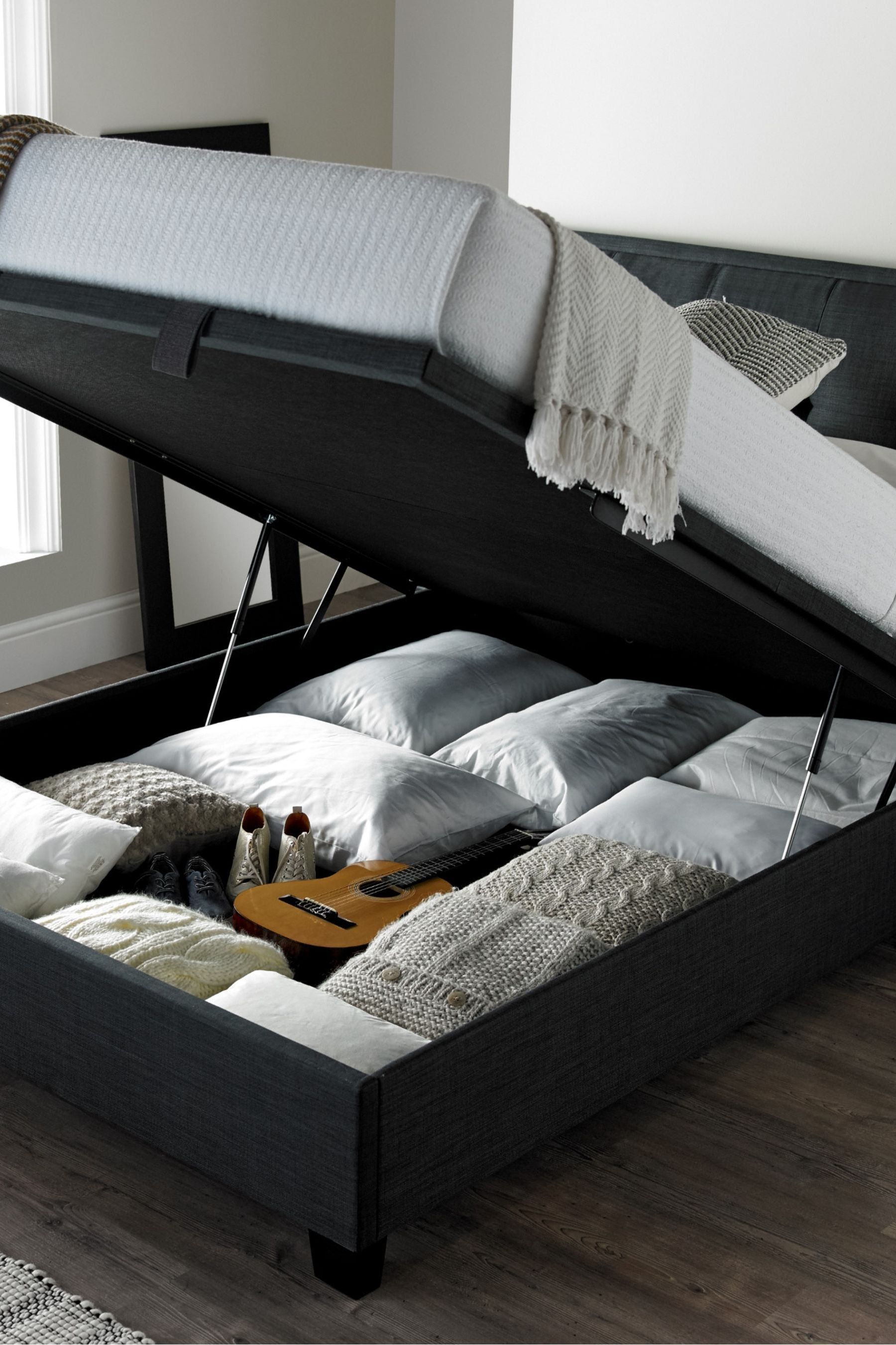 Buy Kaydian Grey Accent Ottoman Bed from the Next UK online shop