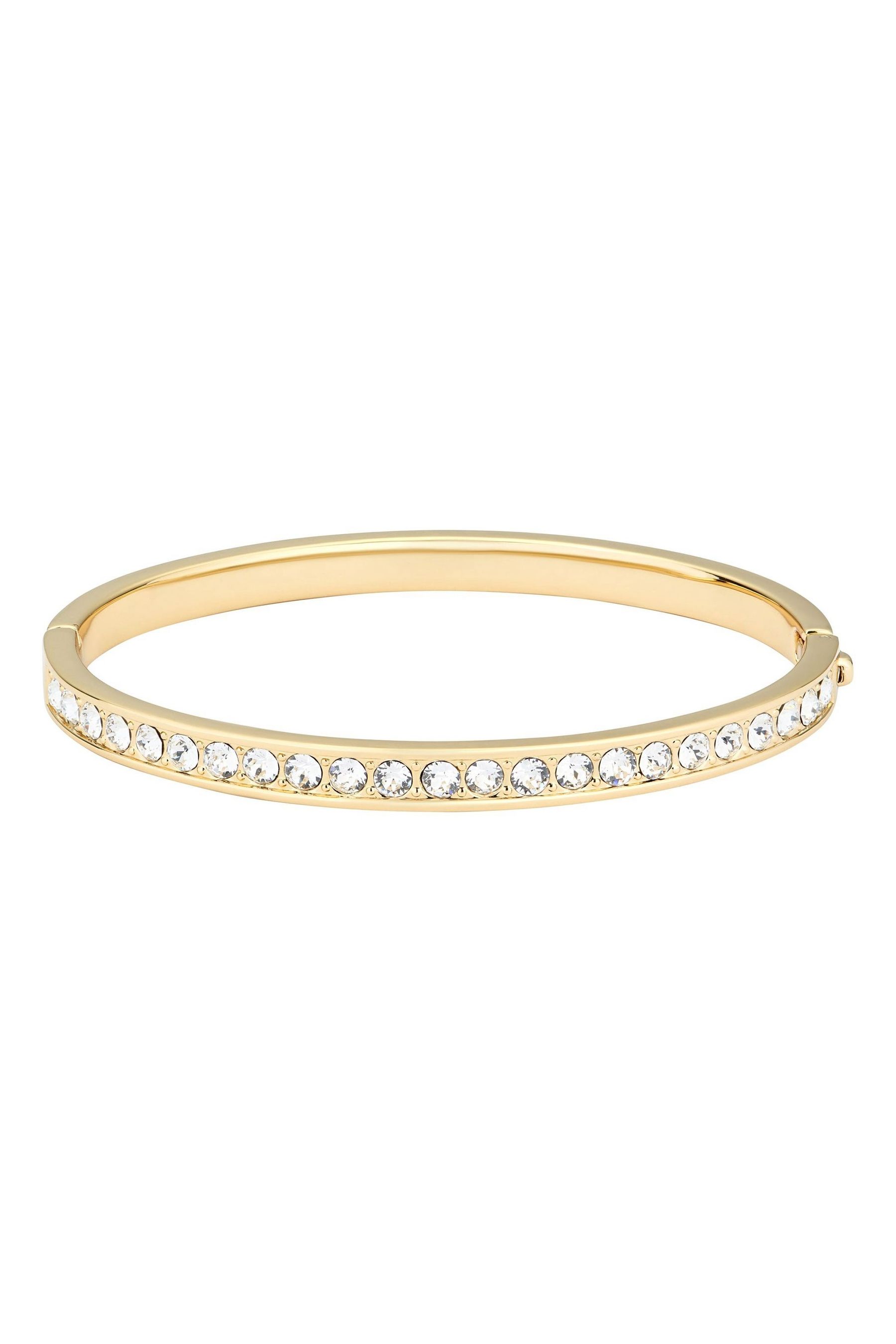 Buy Ted Baker Gold Tone CLEMARA: Crystal Hinge Adjustable Bangle from ...