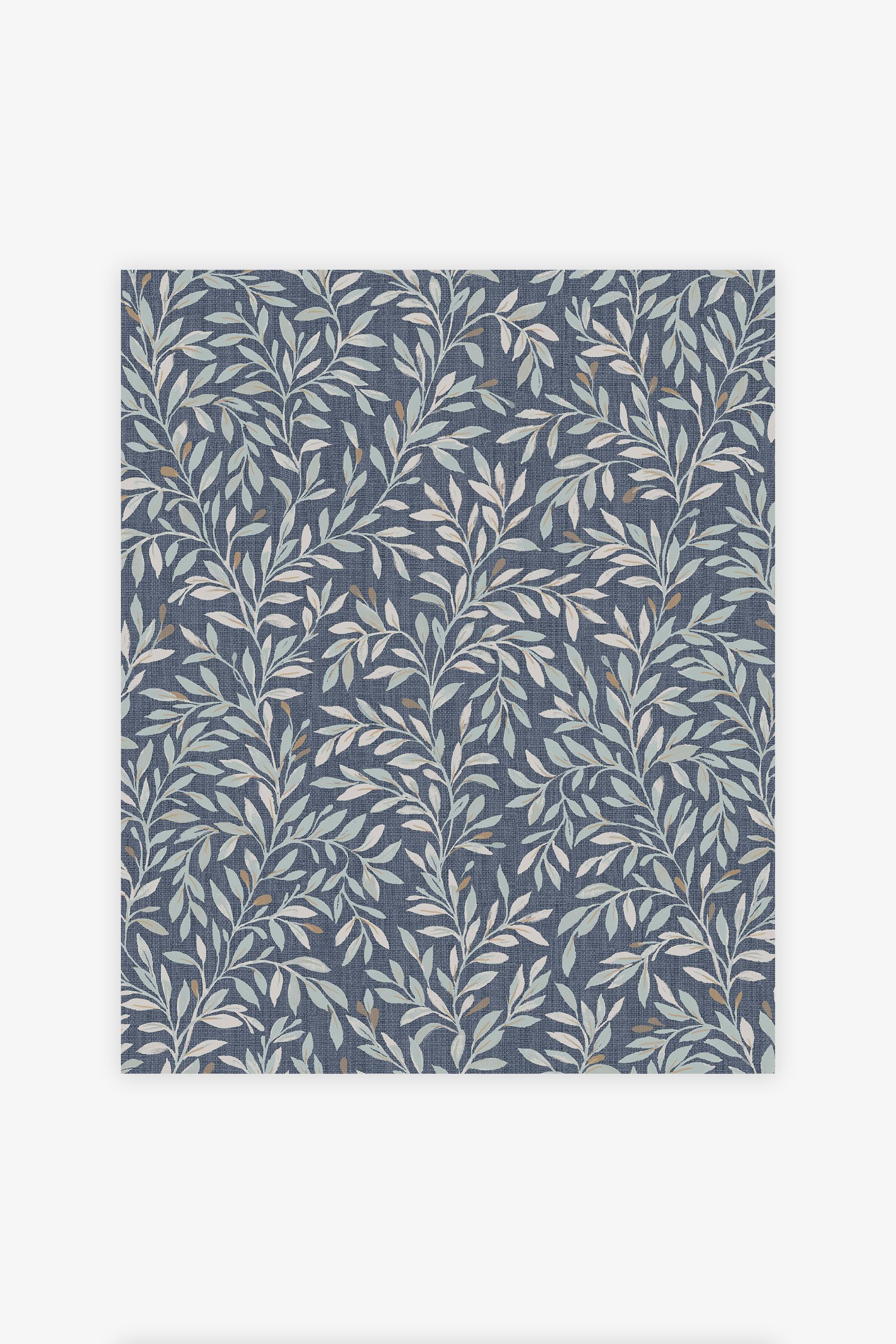 Buy Navy Blue Ditsy Leaf Wallpaper from the Next UK online shop