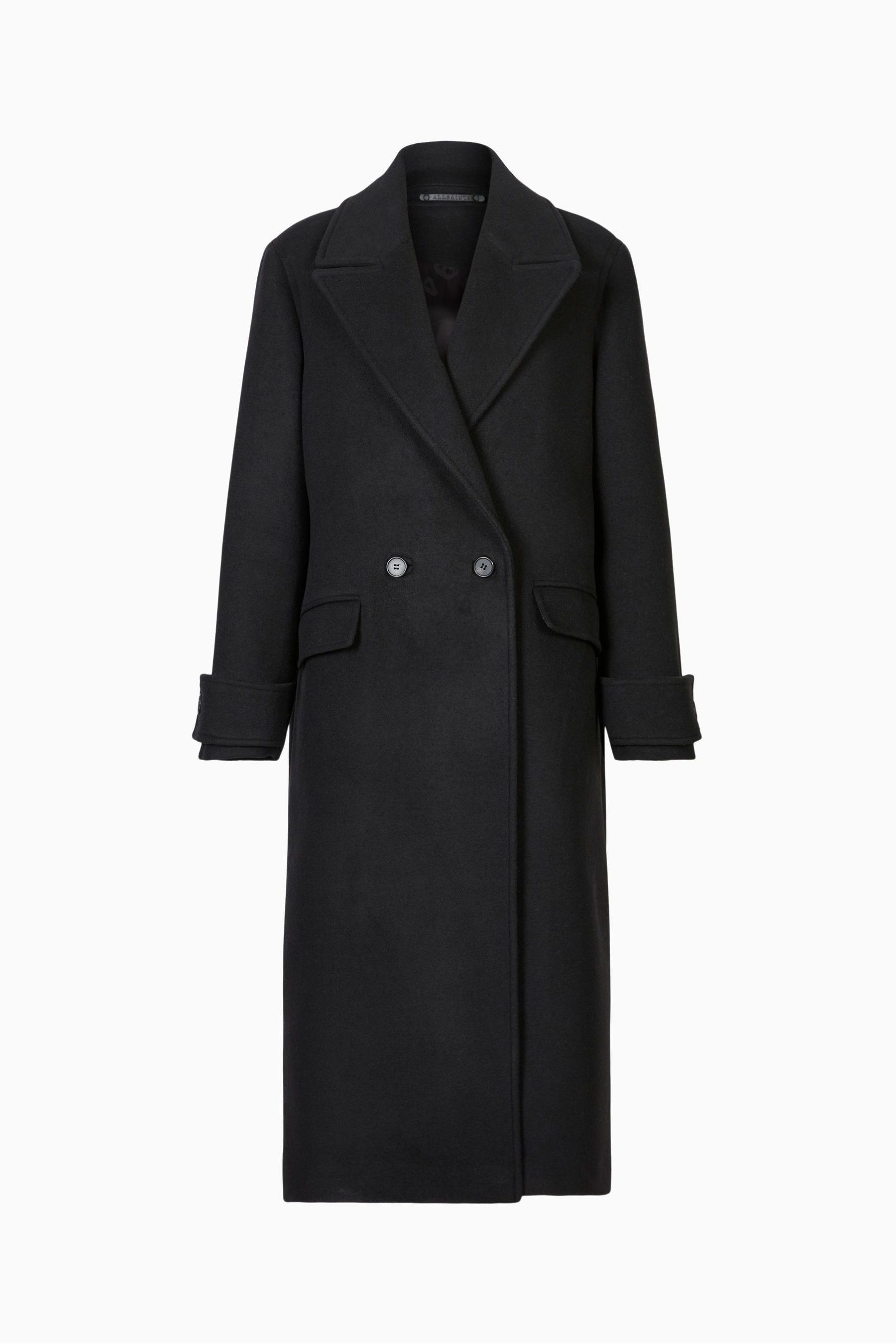 Buy AllSaints Black Mabel Coat from the Next UK online shop