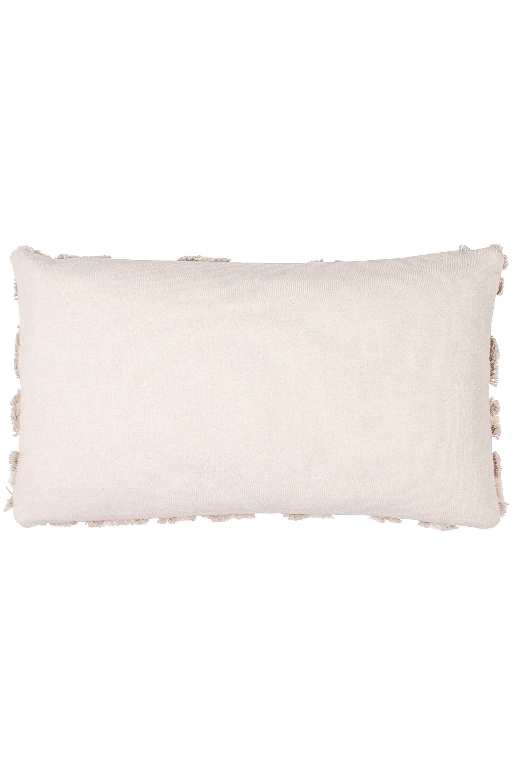 Buy furn. Natural Maeve Tonal Leopard Print Tufted Cotton Cushion from ...