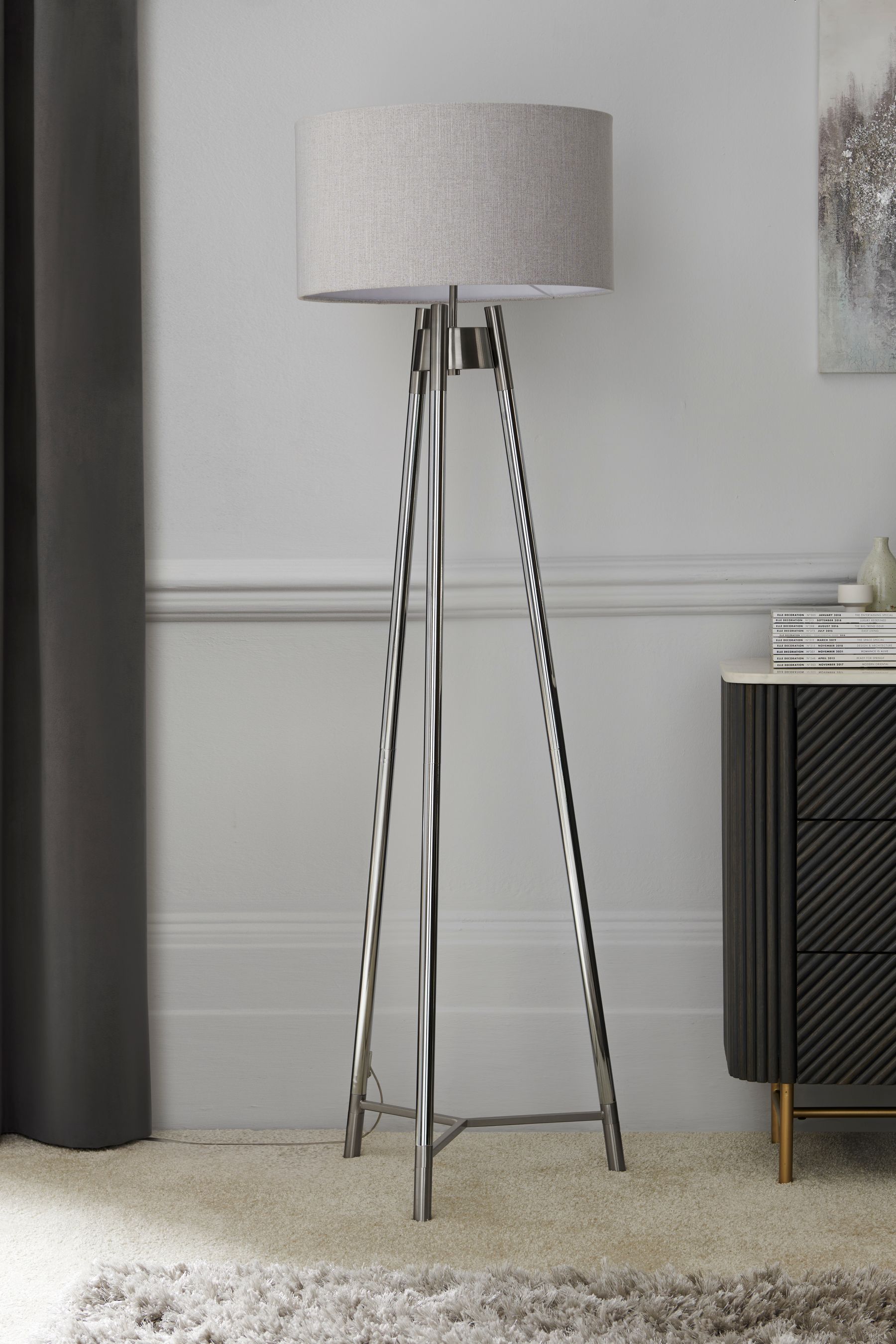 Buy Chrome Hudson Floor Lamp from the Next UK online shop