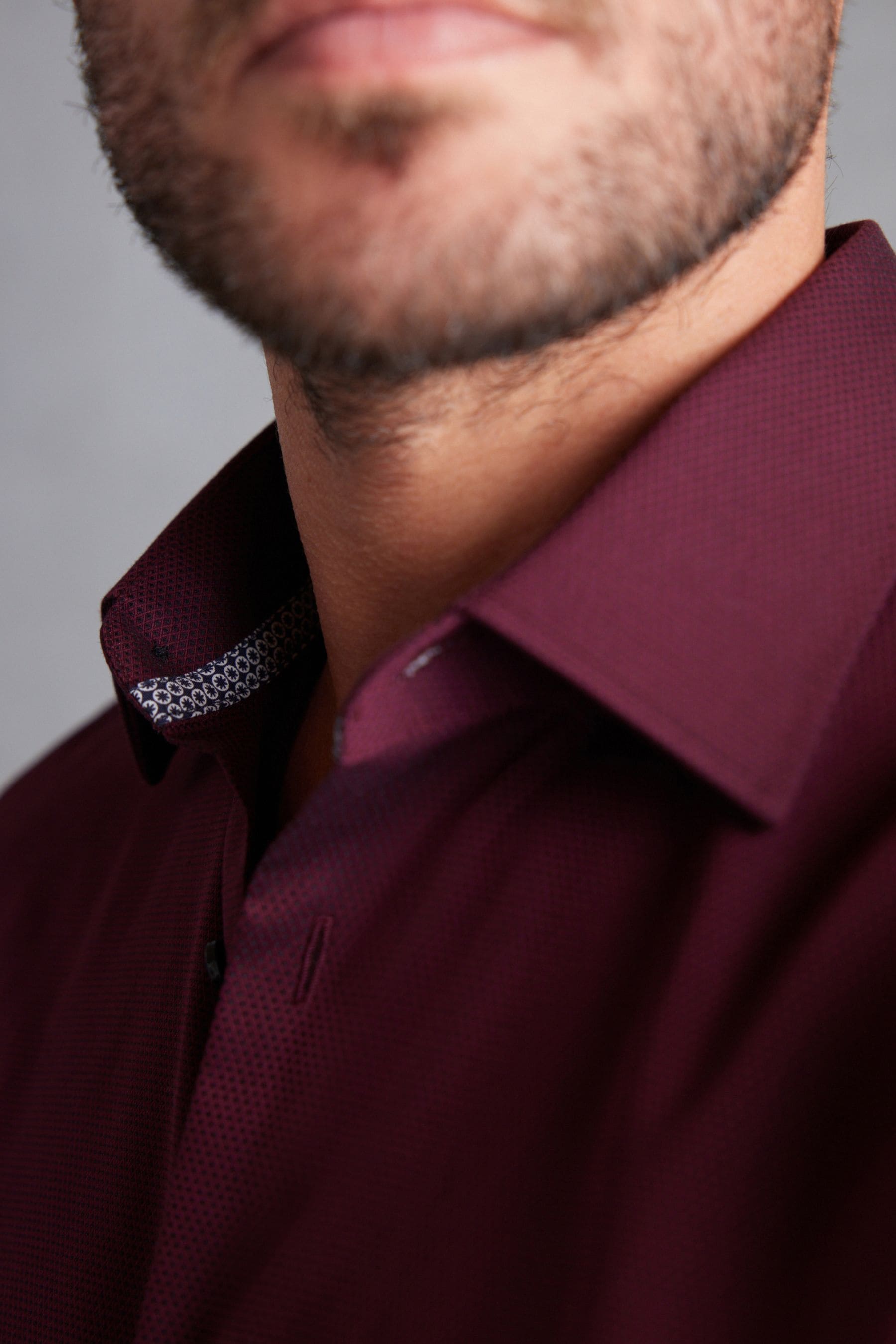 Buy Signature Textured Single Cuff Shirt With Trim Detail from Next Ireland
