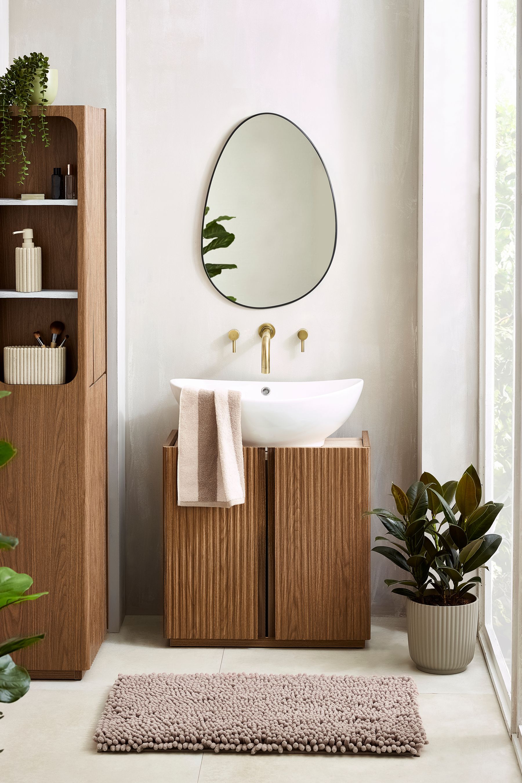 Buy Black Pebble Wall Mirror from the Next UK online shop