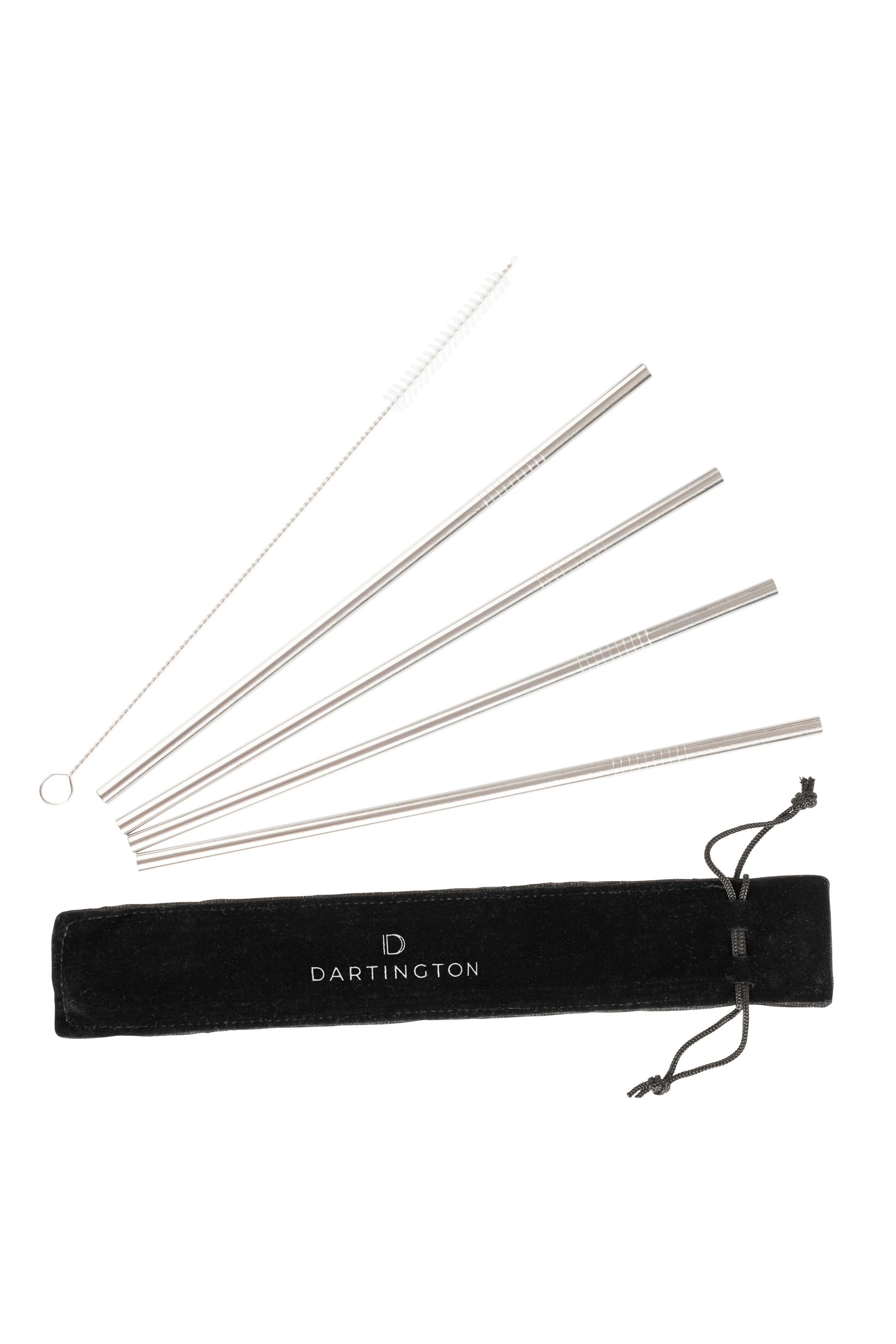 Buy Dalton & Turner Dalton & Turner 4Pc Stainless Steel Straw Set With ...