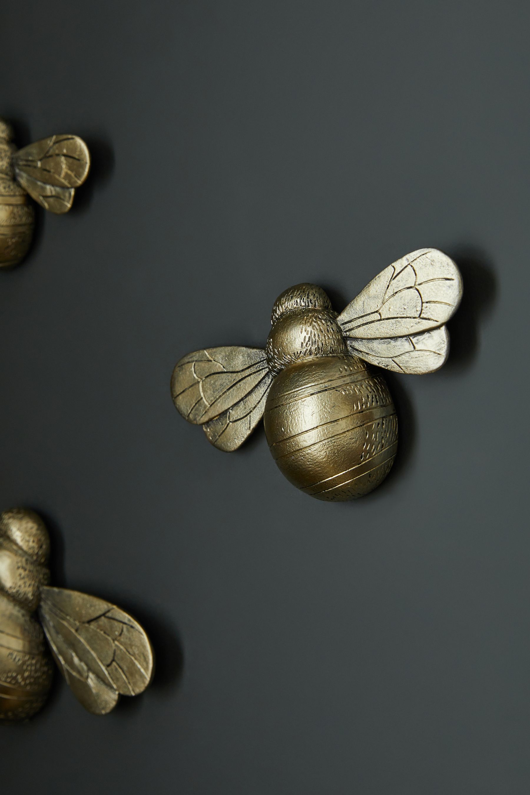 Buy Gold Set of 3 Bee Wall Plaque from Next Australia