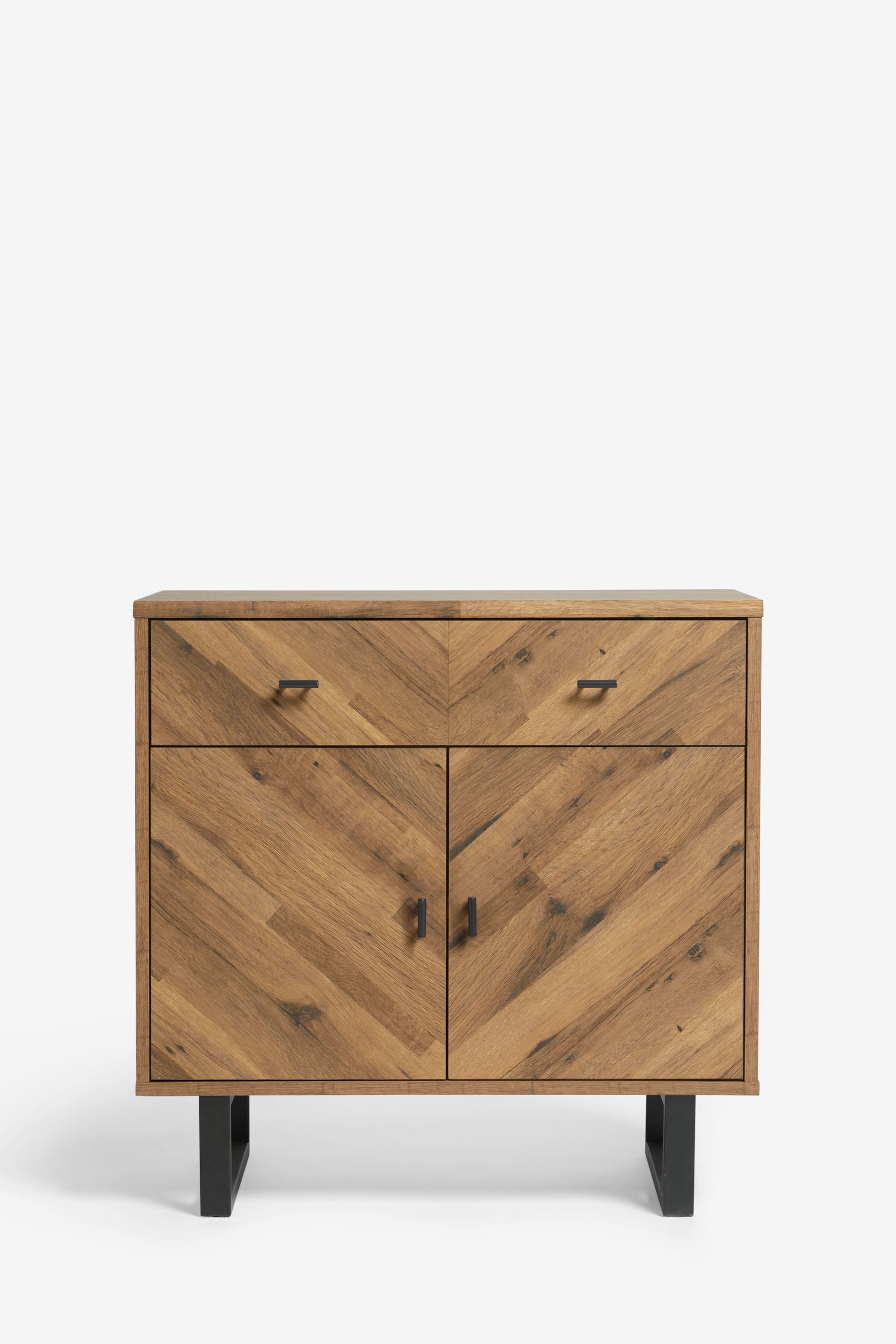 Buy Dark Bronx Chevron Oak Effect Small Sideboard from Next Ireland