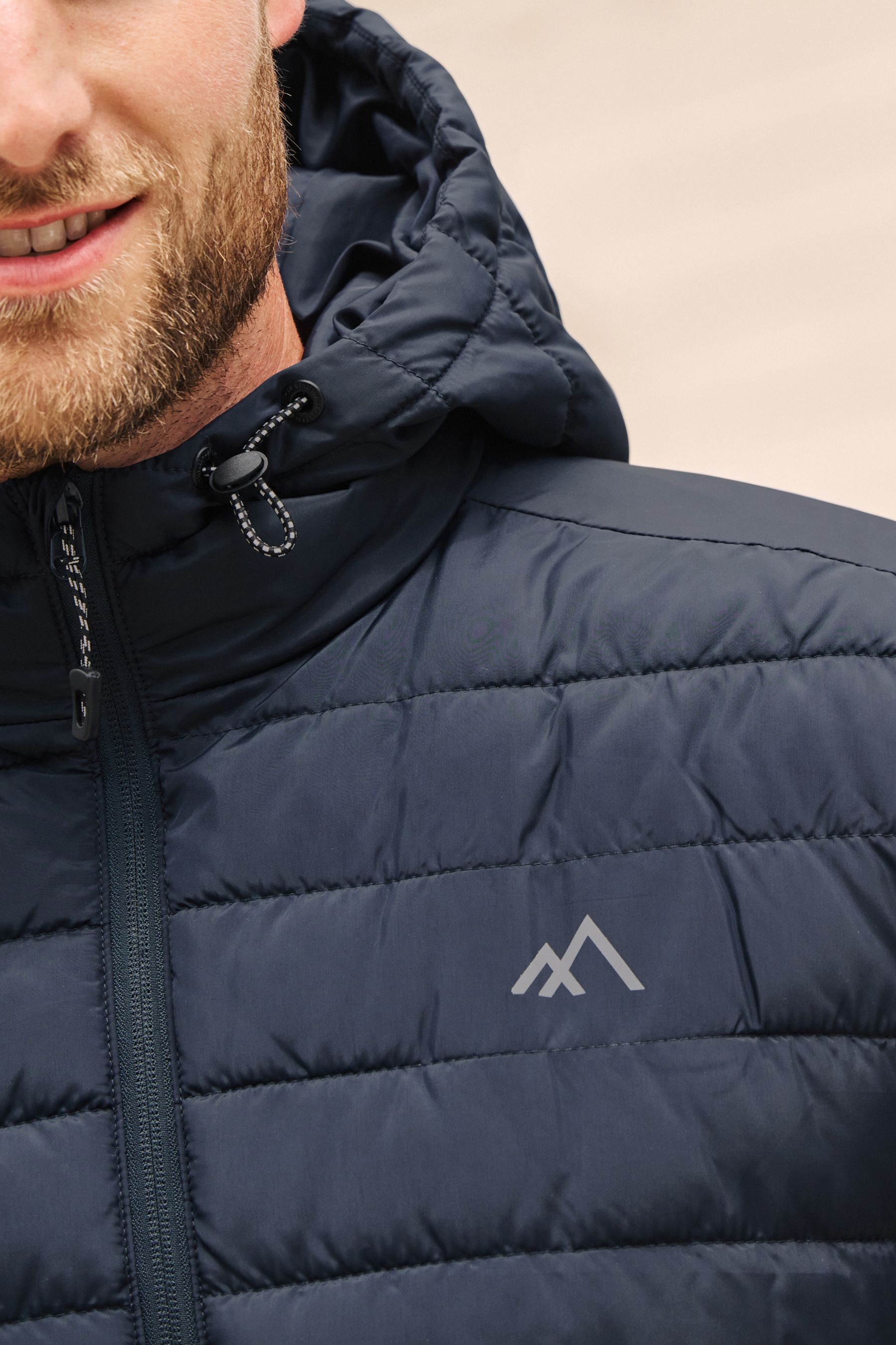 Buy Navy Blue Shower Resistant Lightweight Puffer Jacket from Next Kuwait