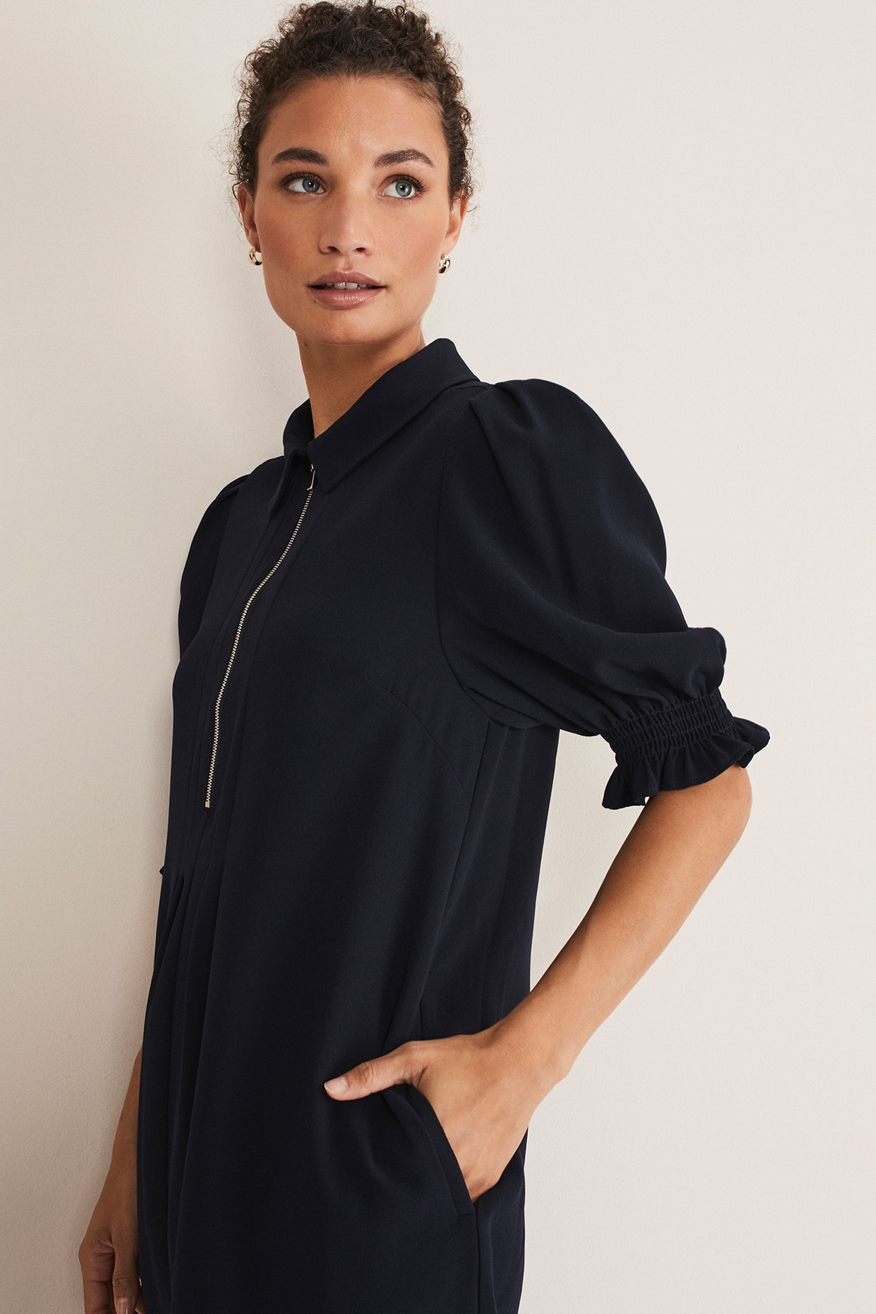 Buy Phase Eight Blue Candice Zip Dress from the Next UK online shop