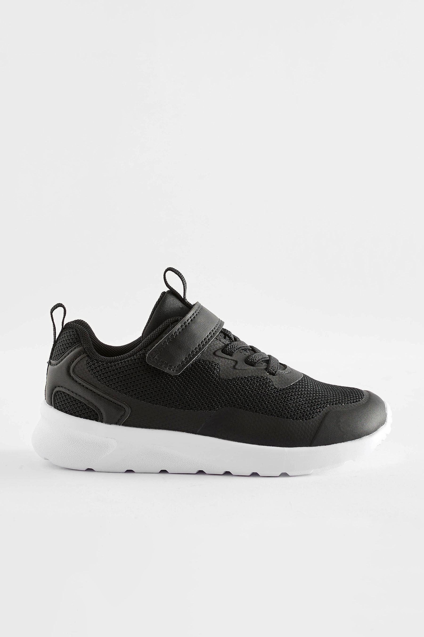 Buy Black Wide Fit (G) Single Strap Trainers from the Next UK online shop
