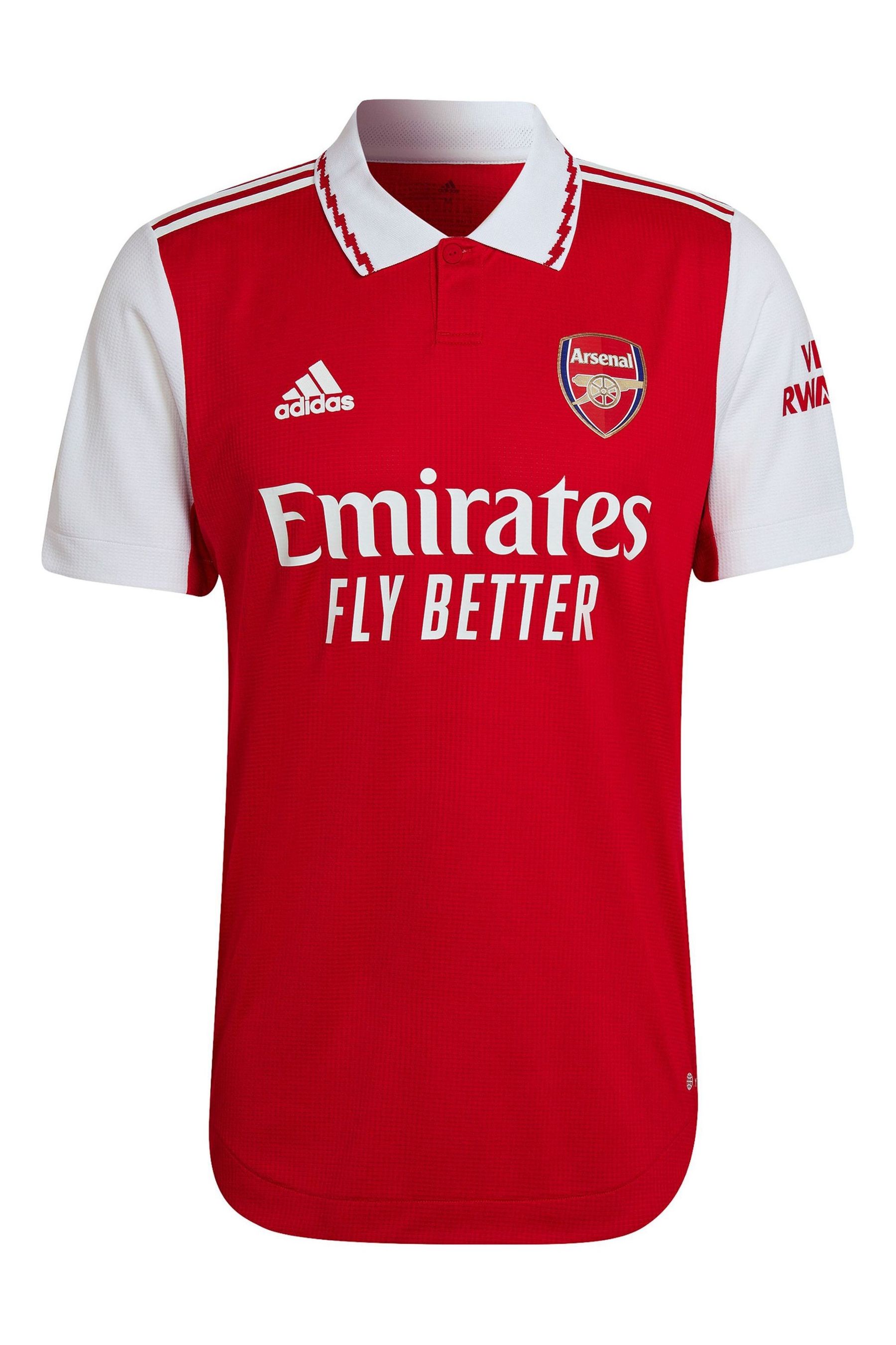 Buy adidas Red Arsenal Home Authentic Shirt 2022-23 from the Next UK ...