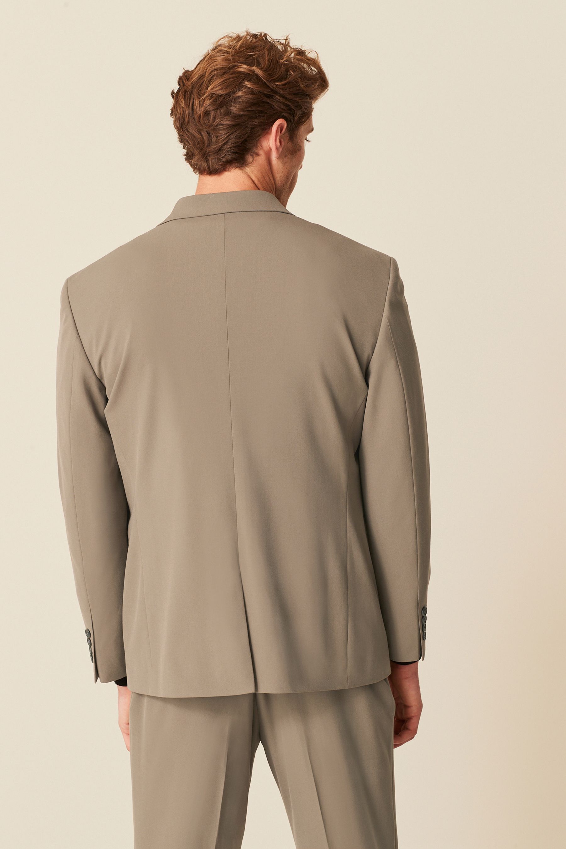 Buy Taupe Skinny Fit Motionflex Stretch Suit: Jacket from Next United ...