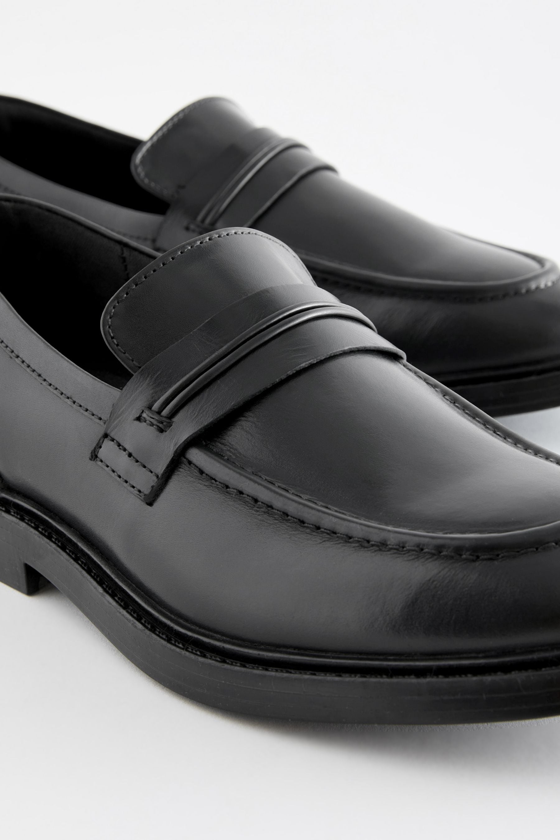 Buy Black Leather Loafer School Shoes from the Next UK online shop