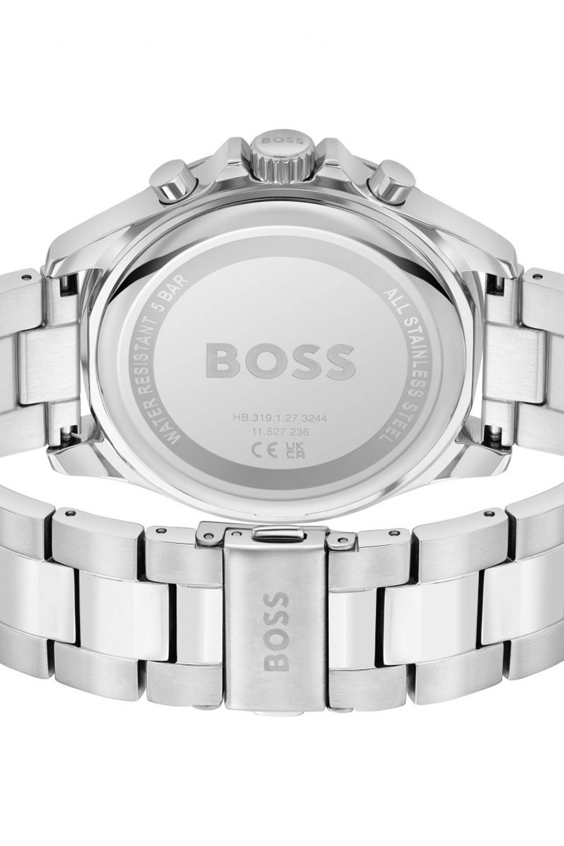Buy BOSS Silver Gents Troper Sport Lux Watch from the Next UK online shop