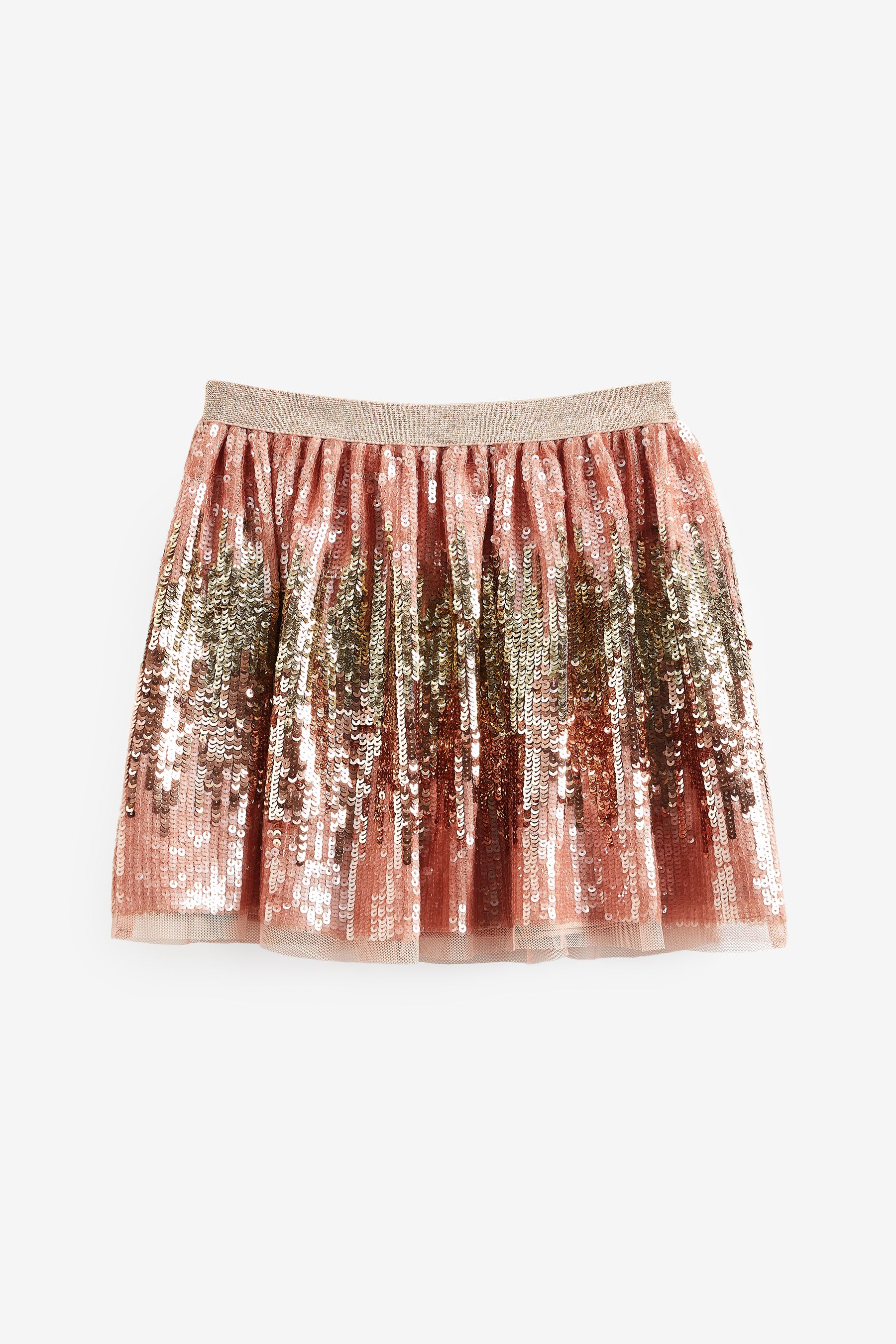 Buy Gold Ombre Sequin Skirt (3-16yrs) from Next Ireland