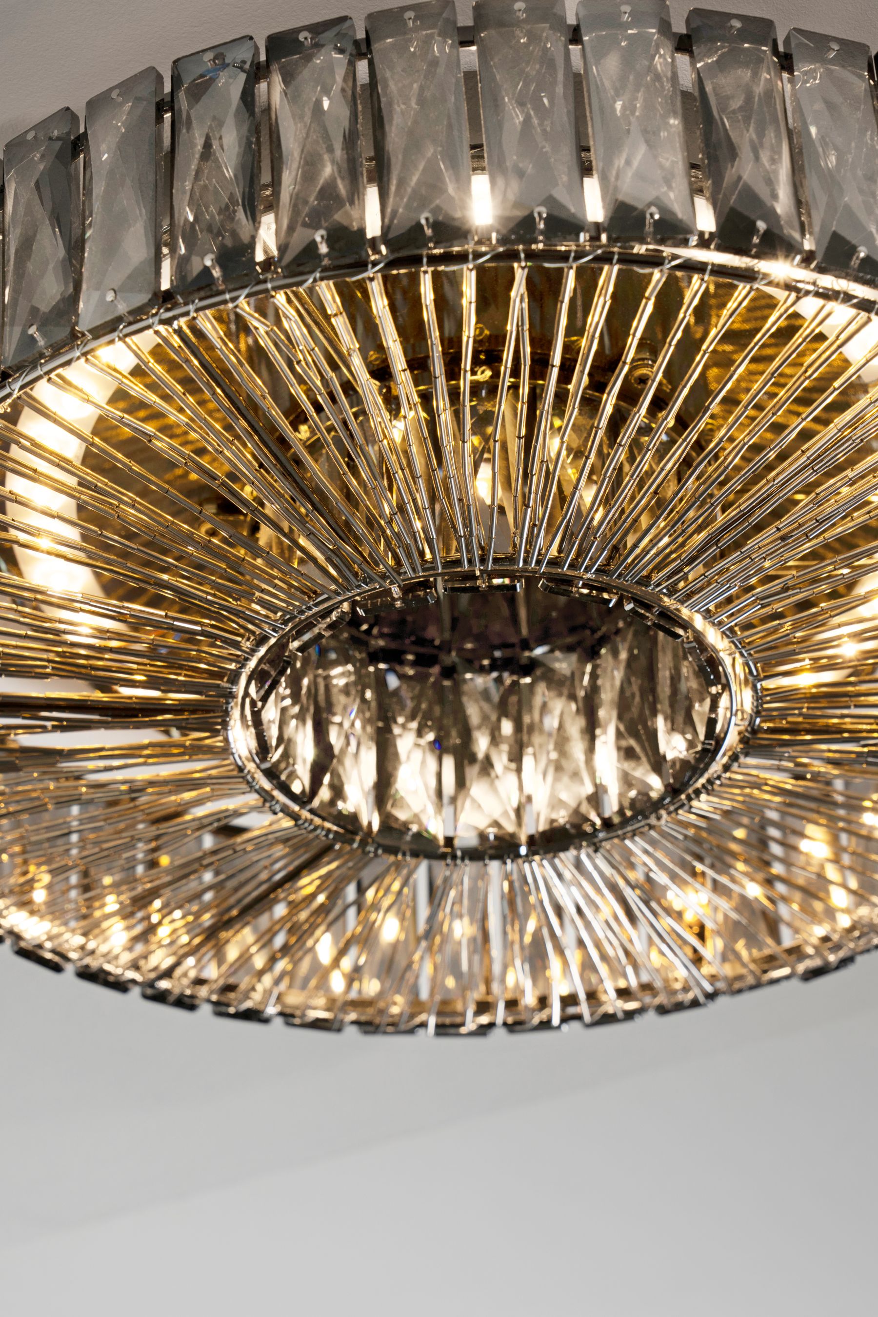 Buy Smoke Grey Aria Large Flush Fitting Ceiling Light from the Next UK ...