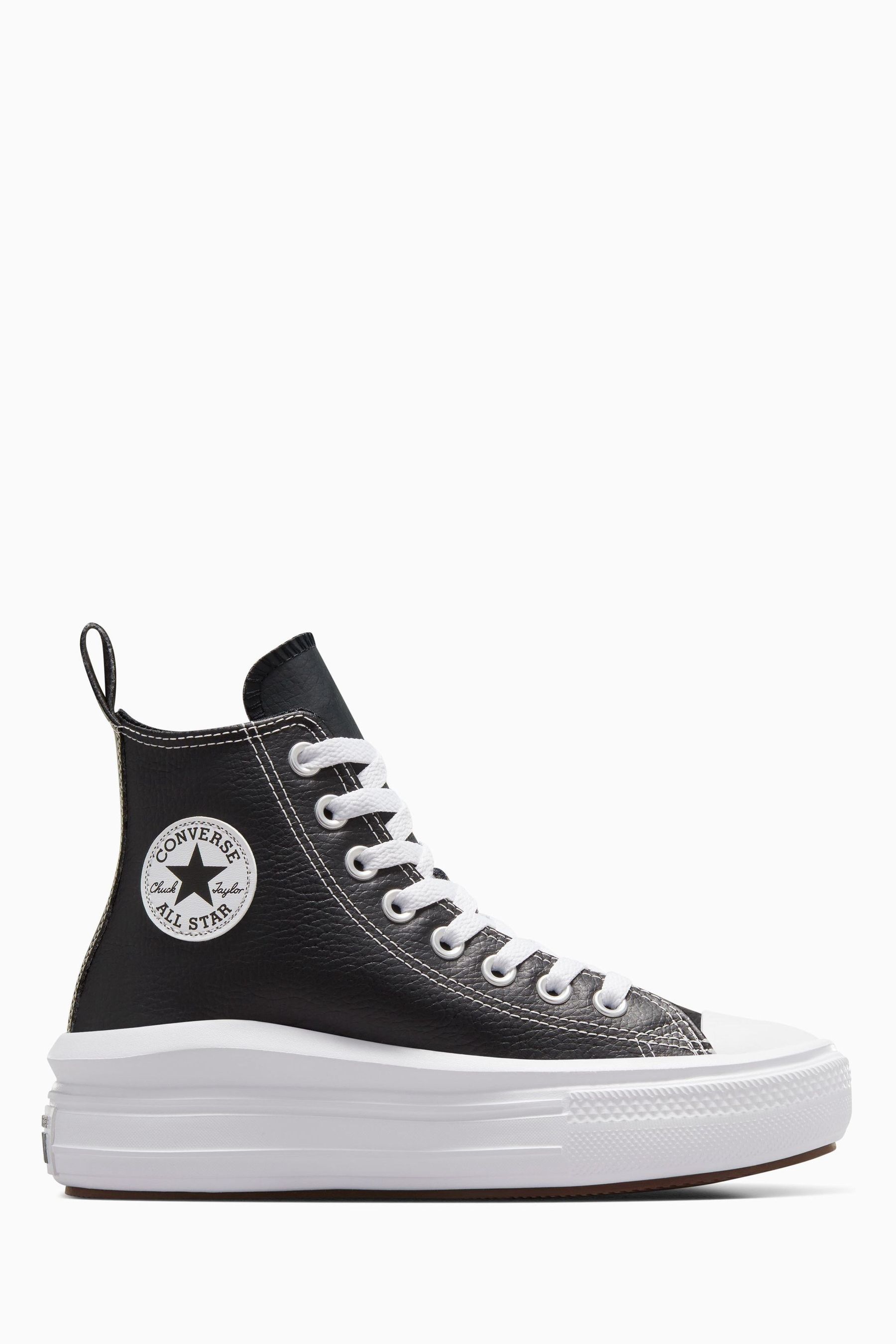 Buy Converse Converse Move Leather Platform Youth High Top Trainers ...