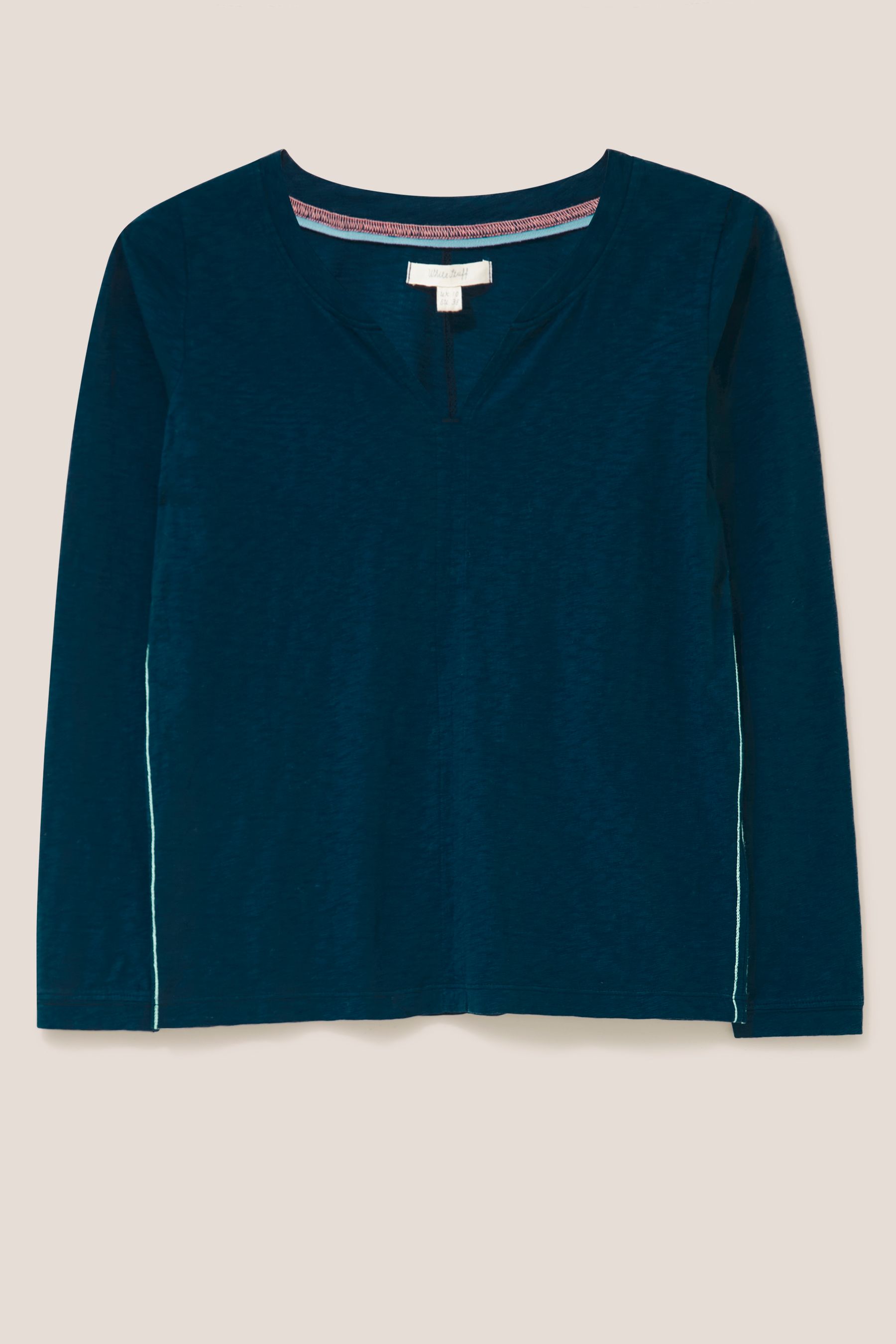 Buy White Stuff Blue Long Sleeve Nelly T-Shirt from the Next UK online shop