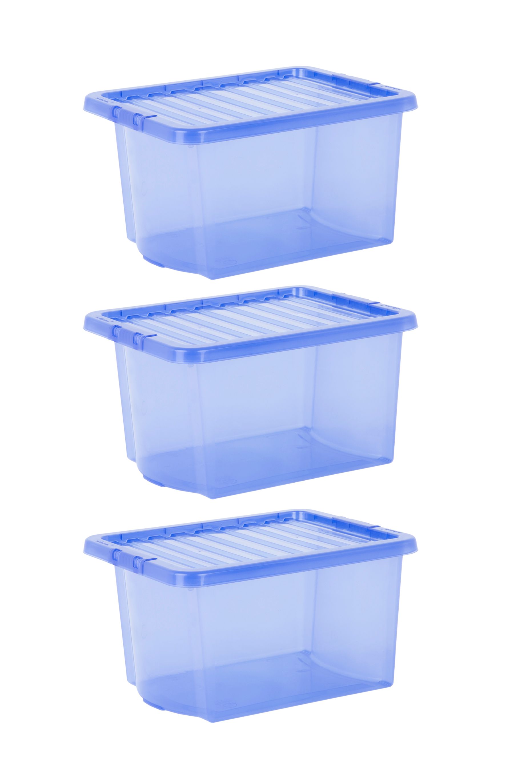 Buy Wham Blue Set 3 Crystal 28L Box With Clip On Lid from the Next UK ...