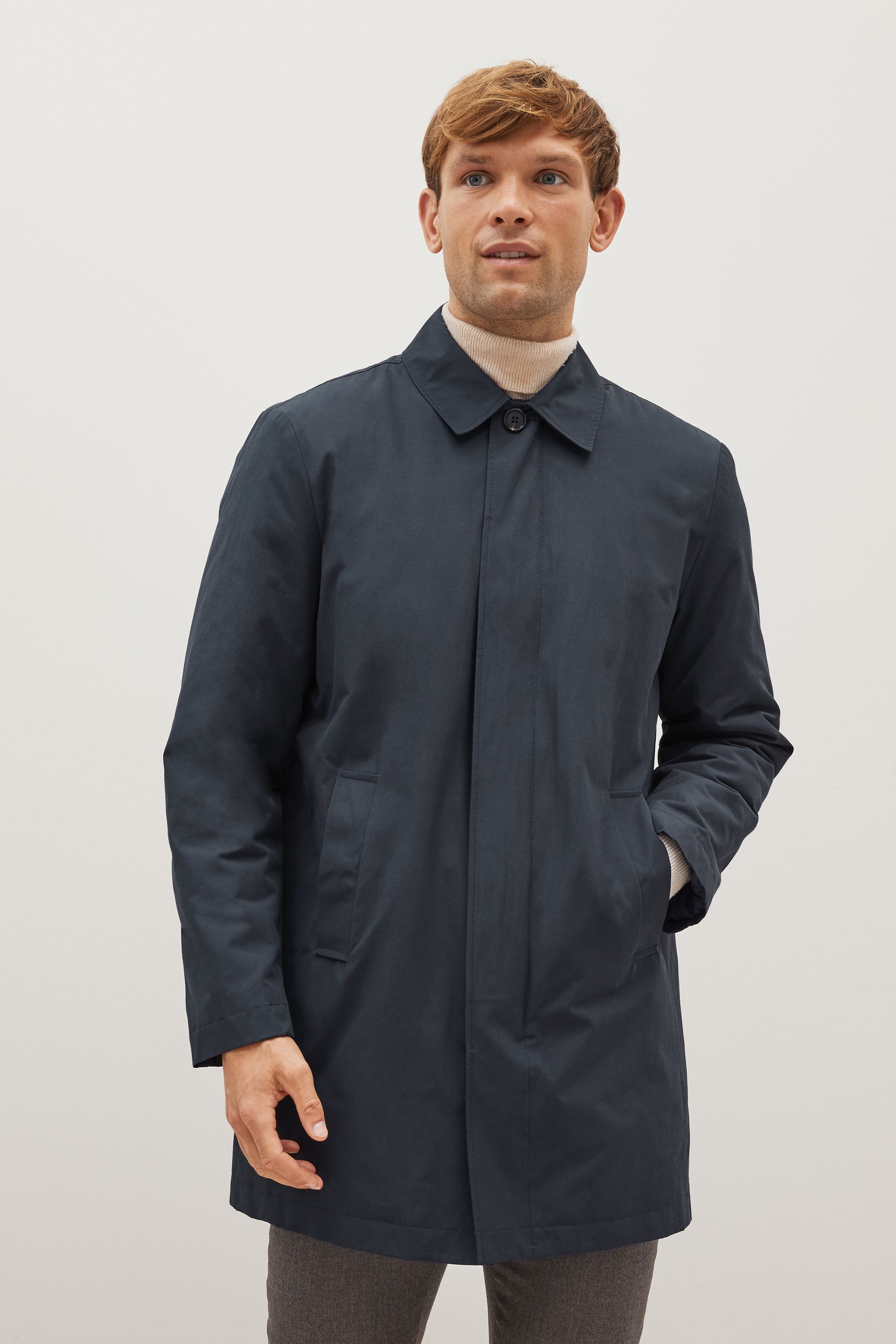 Buy Navy Blue Shower Resistant Trench Coat from Next Ireland