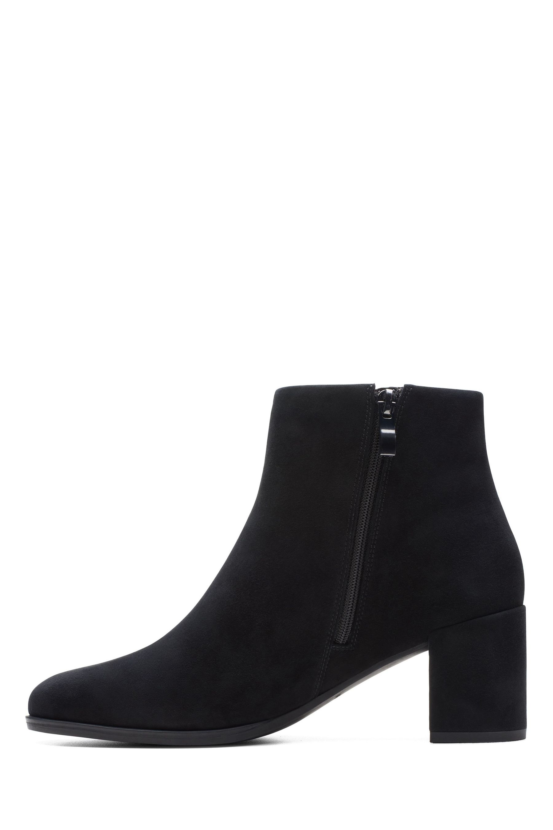 Buy Clarks Black Suede Freva55 Zip Boots from the Next UK online shop