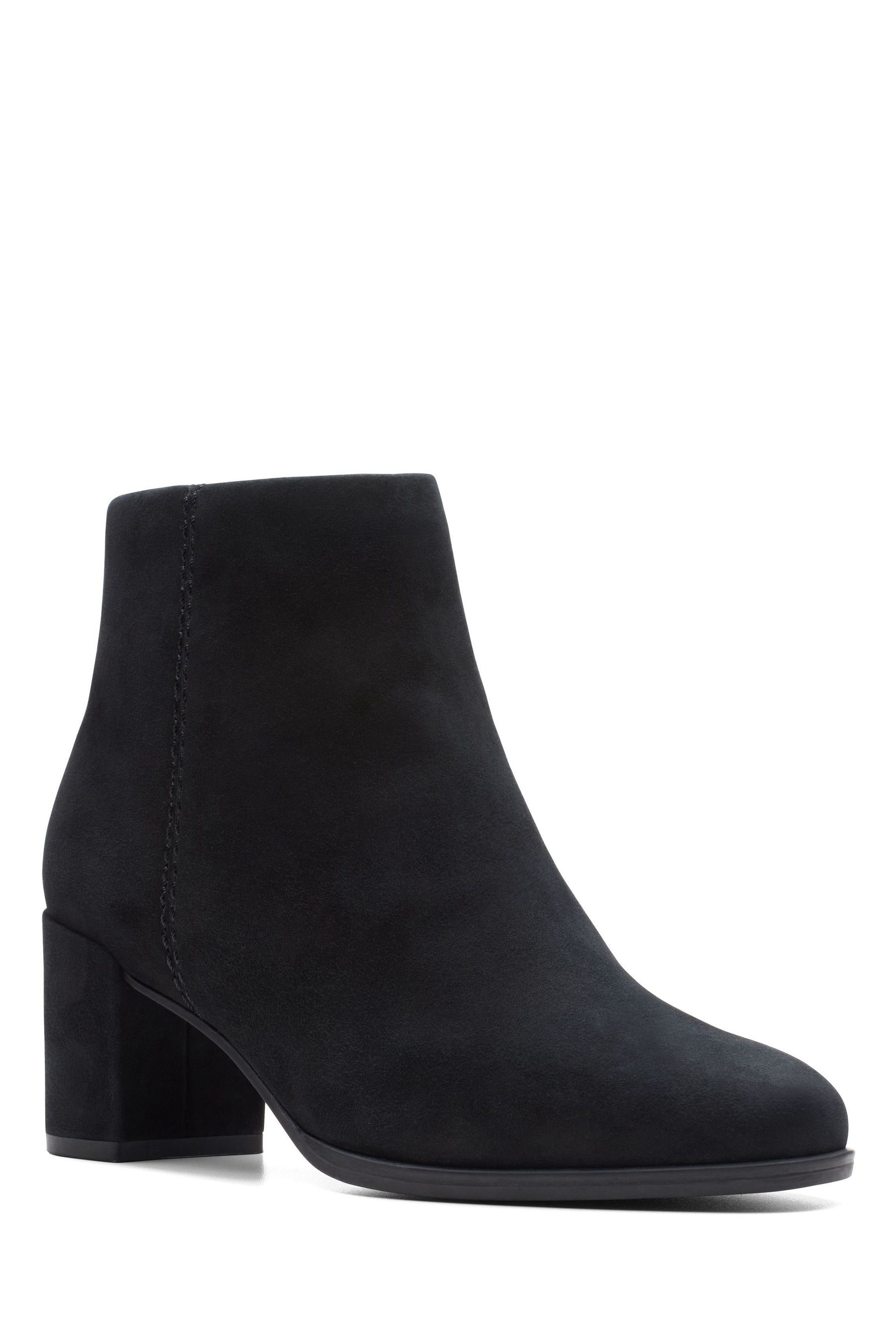 Buy Clarks Black Suede Freva55 Zip Boots from the Next UK online shop