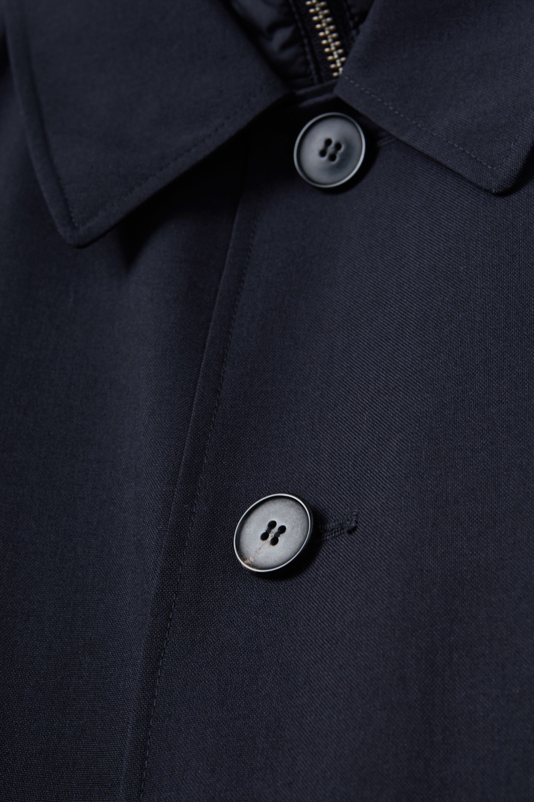 Buy Reiss Navy Perrin Jacket With Removable Funnel-Neck Insert from the ...