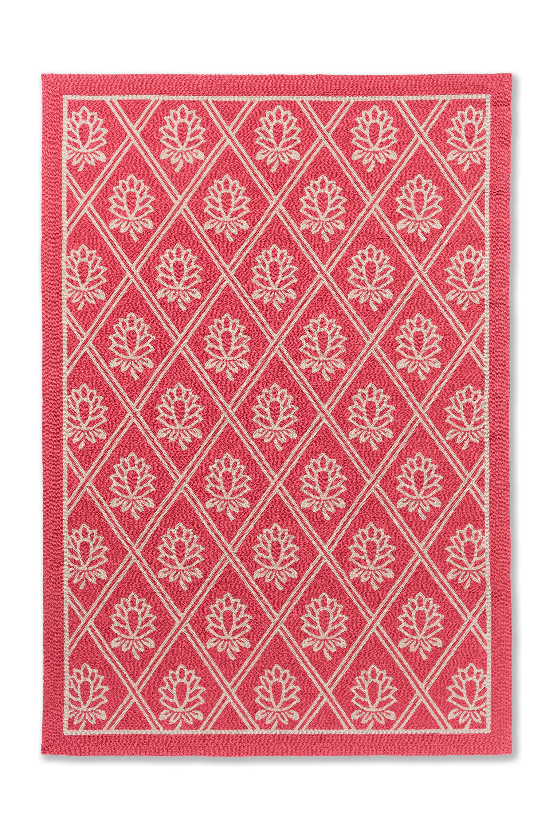 Buy Laura Ashley Red Porchester Indoor Outdoor Rug from the Next UK ...