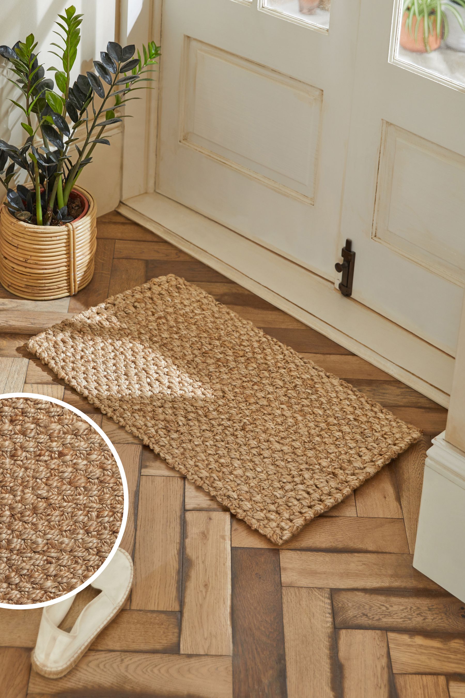 Buy Natural Woven Jute Doormat from Next Ireland