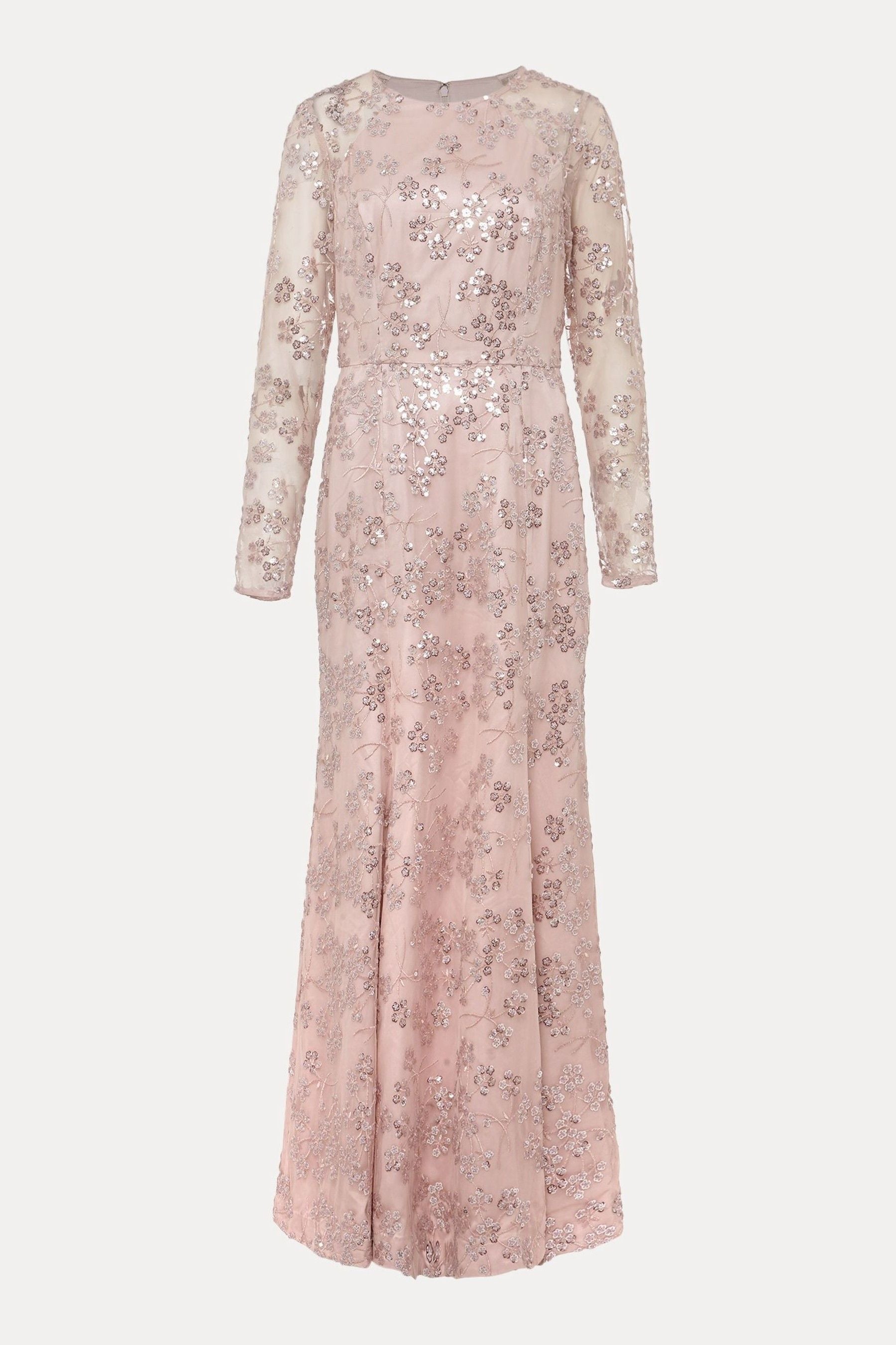 Buy Phase Eight Pink Natalya Sequin Floral Maxi Dress from the Next UK ...