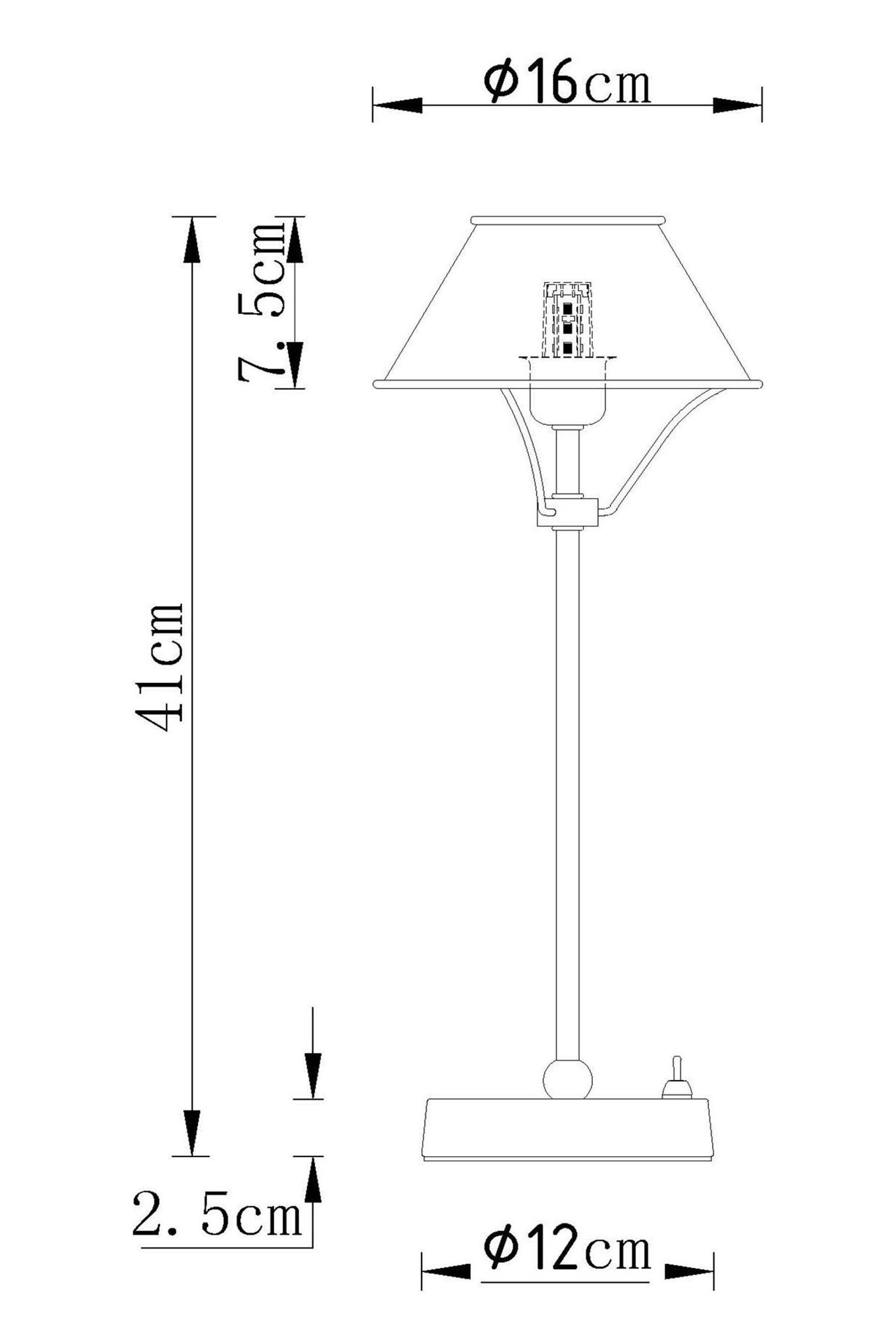Buy Chrome Hector Large Battery Operated Table Lamp from the Next UK ...
