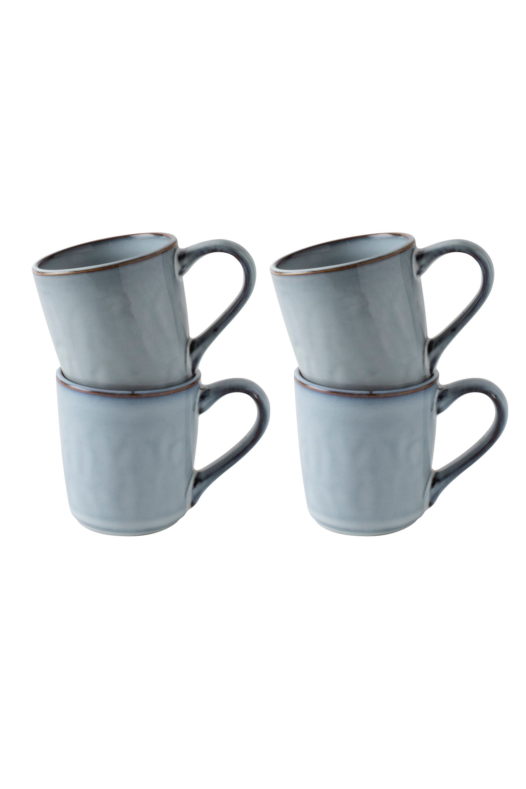 Buy Dutch Rose Blue Green Organic Set 4 Mugs Set of 4 Gift Boxed from ...