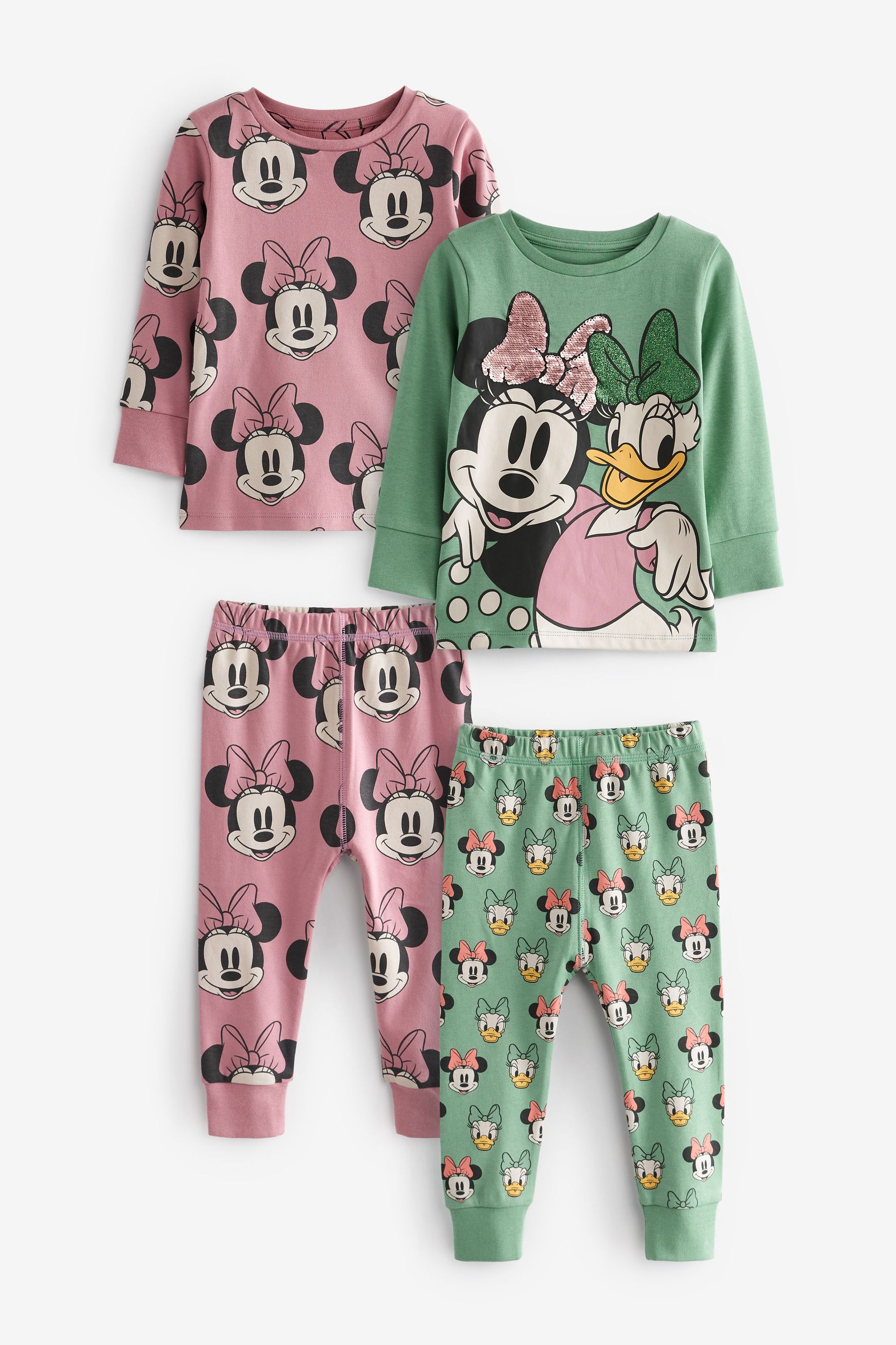 Buy Minnie Mouse & Daisy Duck Pyjamas 2 Packs (9mths-10yrs) from Next ...
