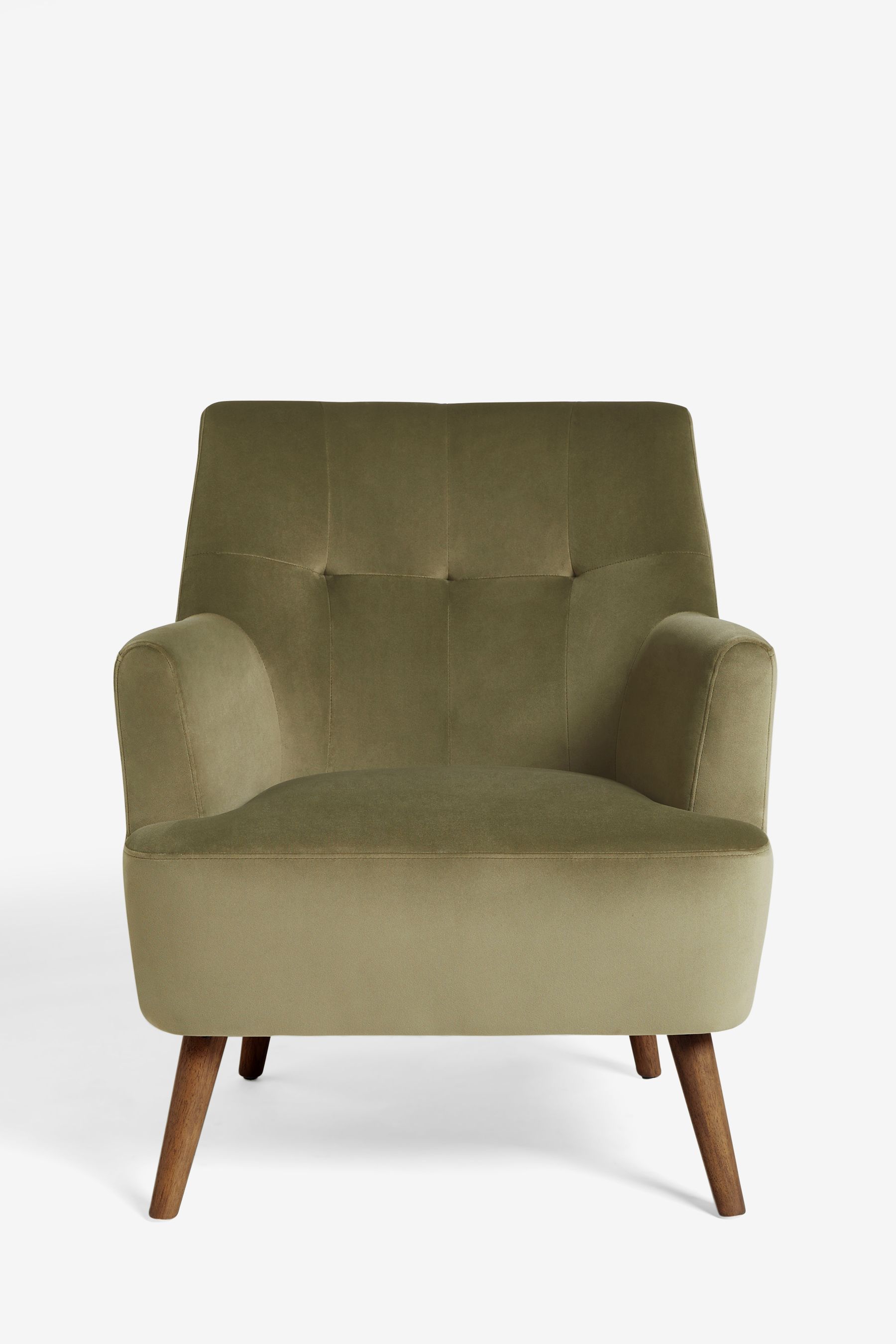 Buy Soft Velvet Dark Sage Green Carter Armchair from the Next UK online ...