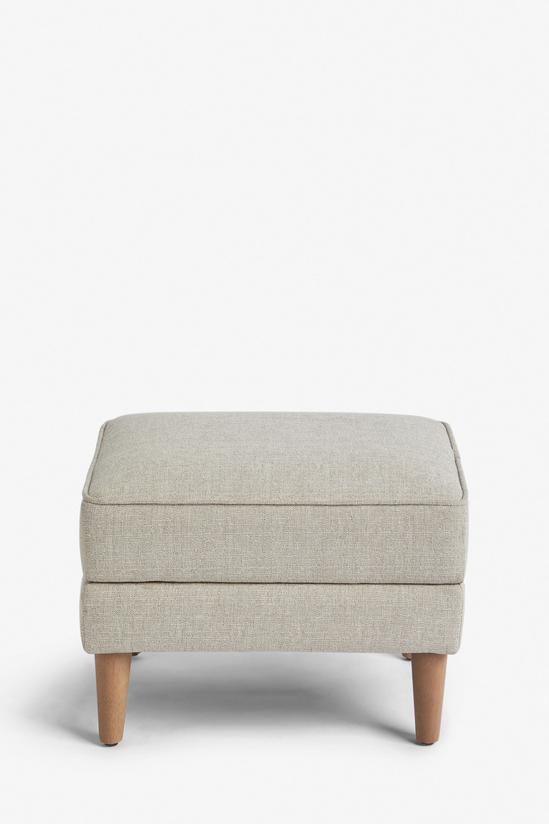 Buy Tweedy Plain Light Natural Sherlock Storage Footstool from the Next ...
