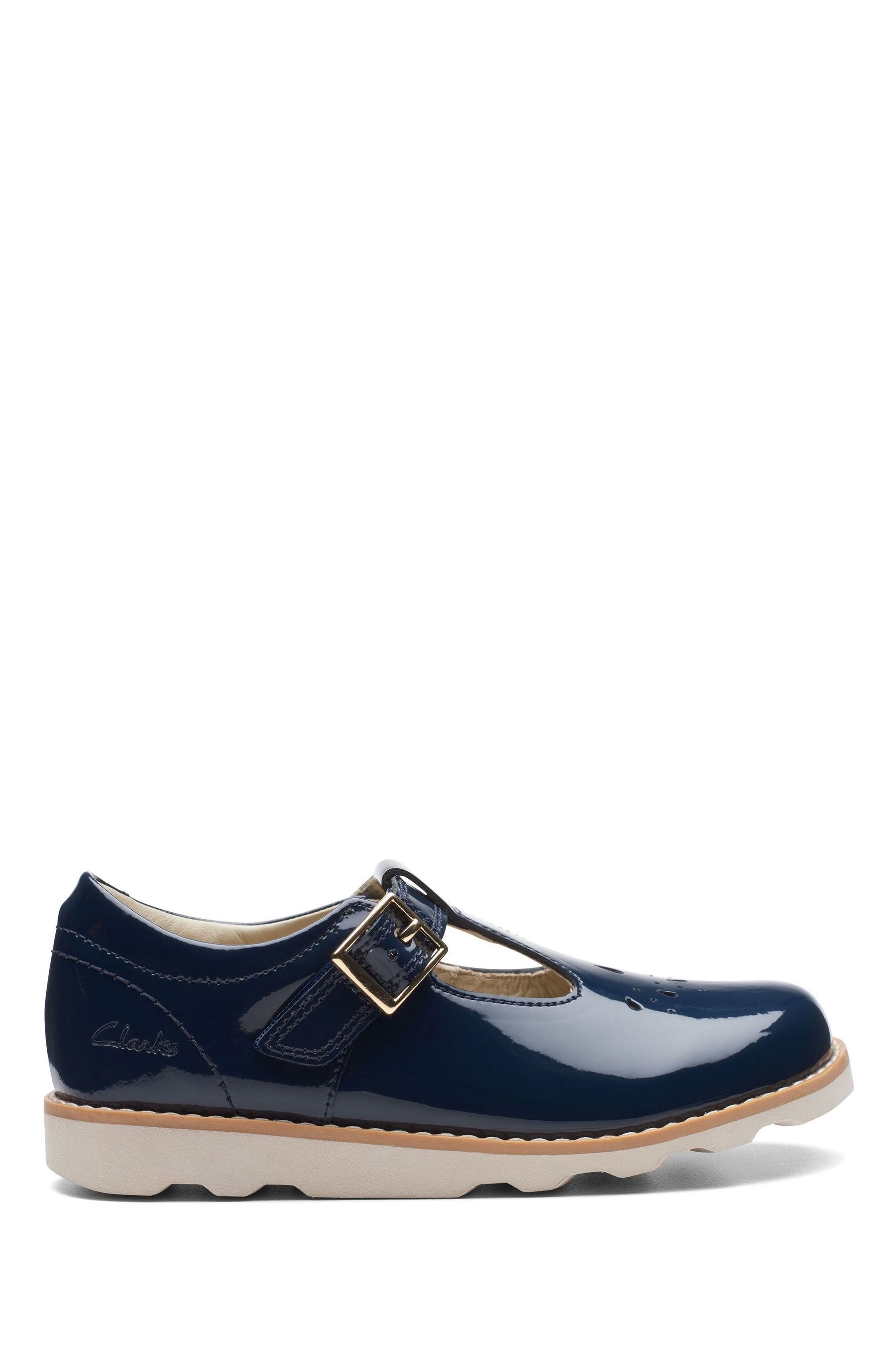 Buy Clarks Blue Multi Fit Patent Crown Print Kids Shoes from the Next ...