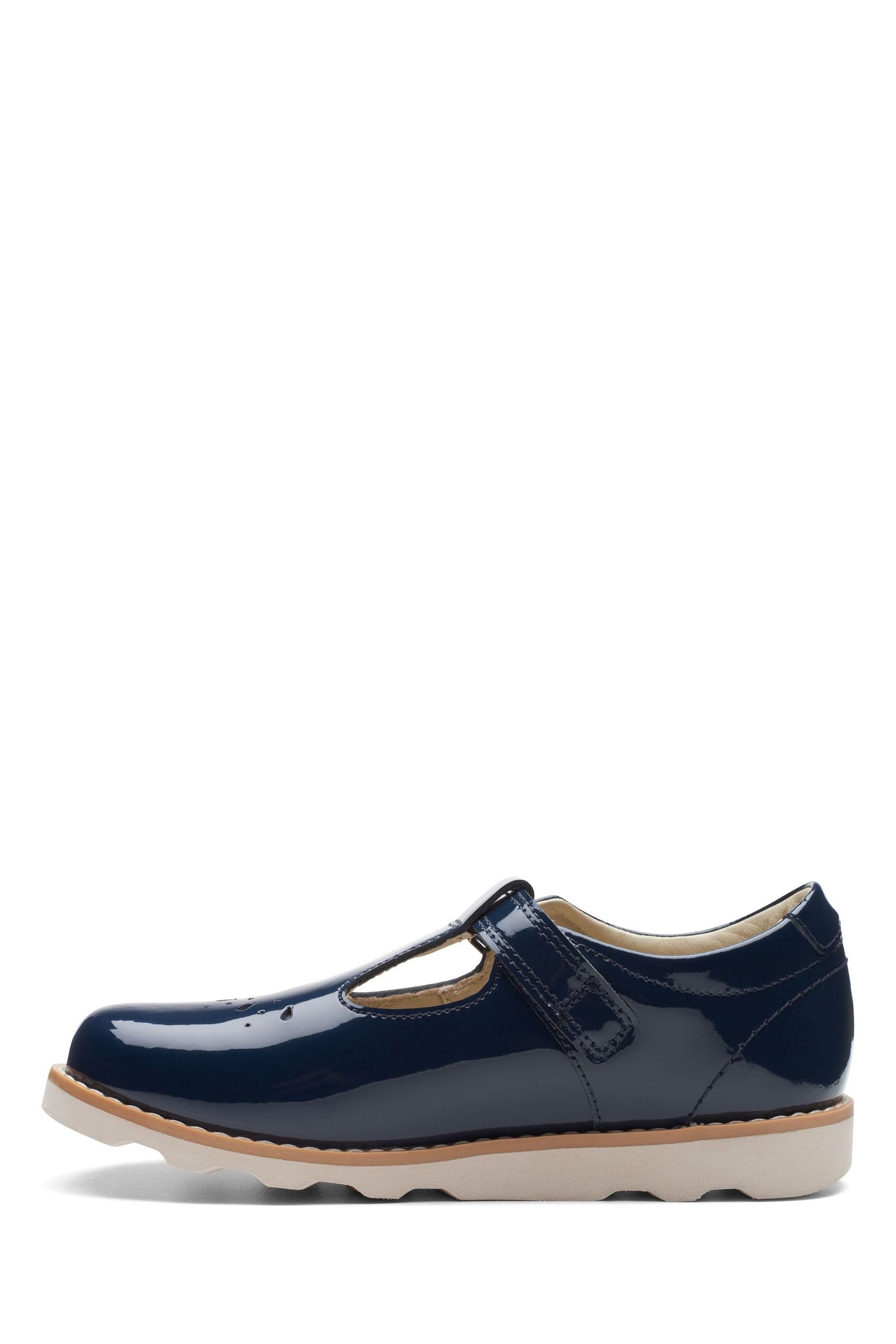 Buy Clarks Blue Multi Fit Patent Crown Print Kids Shoes from the Next ...