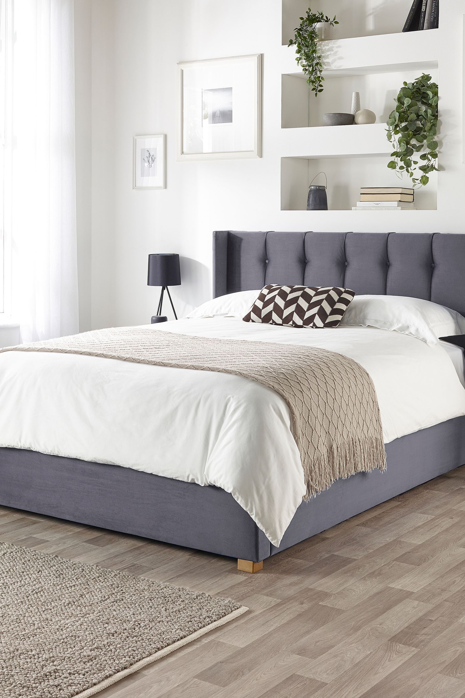 Buy Catherine Lansfield Utopia Wing Ottoman Bed from the Next UK online ...