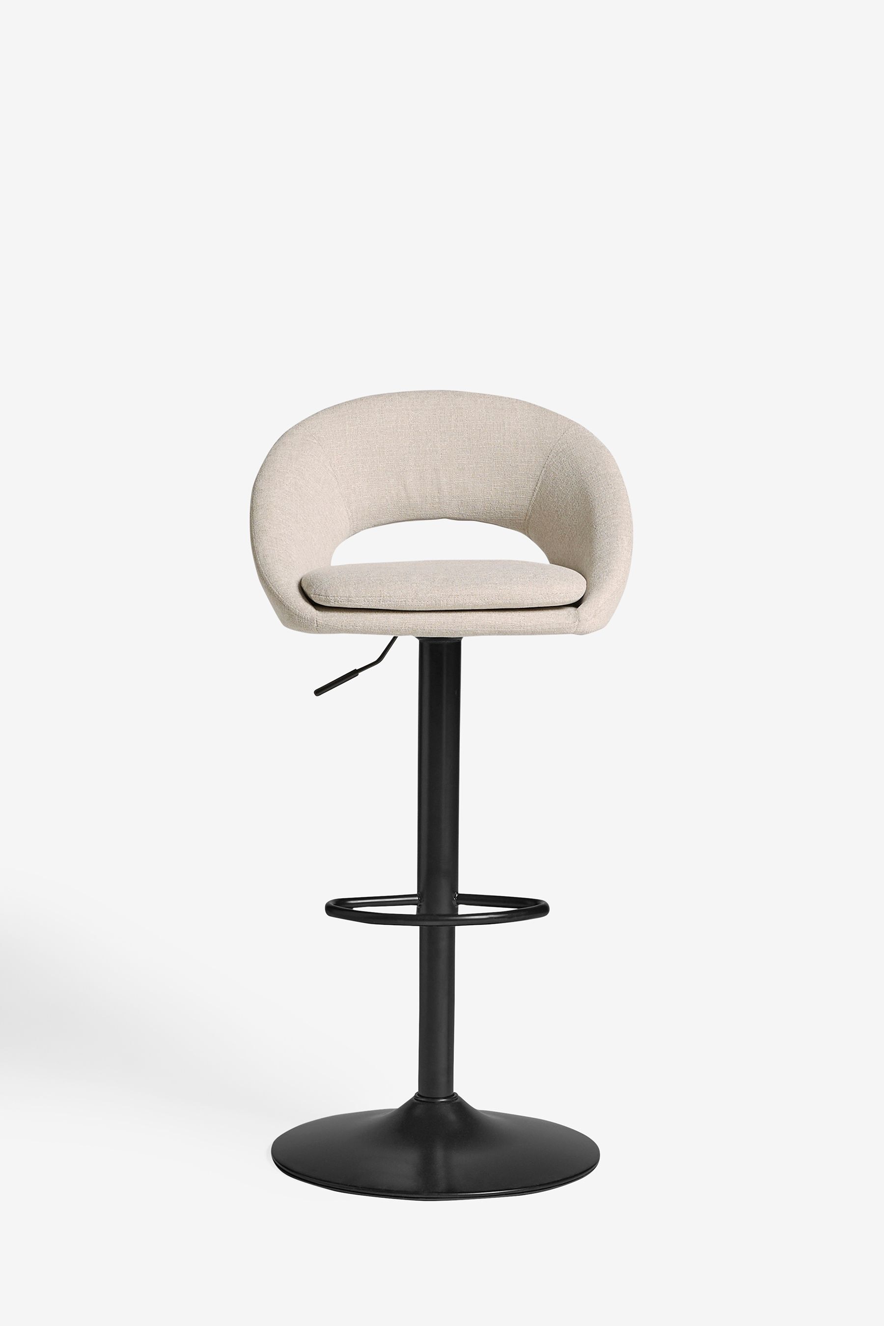 Buy Tweedy Plain Light Natural Black Leg Hewitt Adjustable Height Bar ...