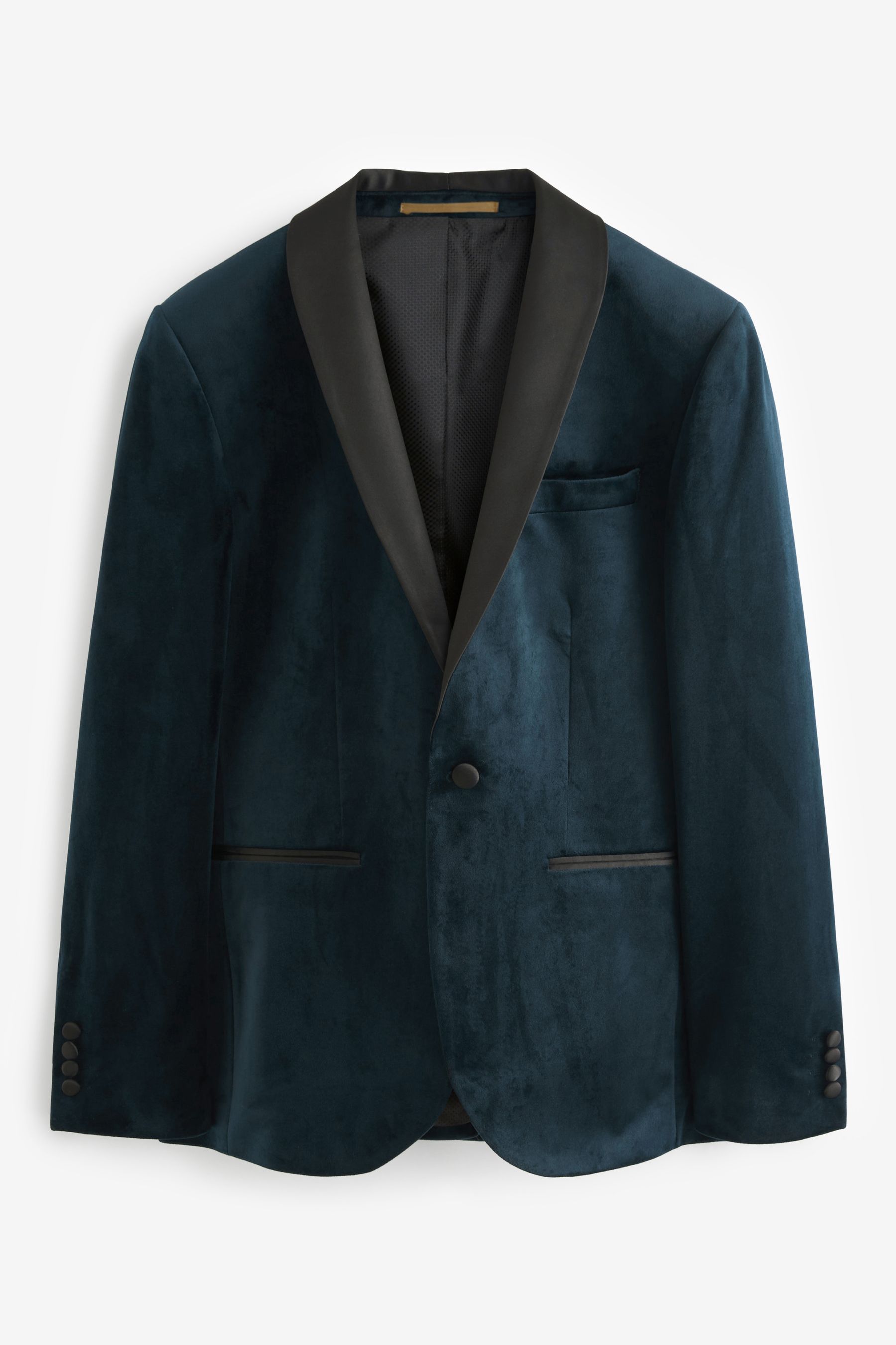 Buy Dark Navy Blue Slim Fit Velvet Blazer from the Next UK online shop