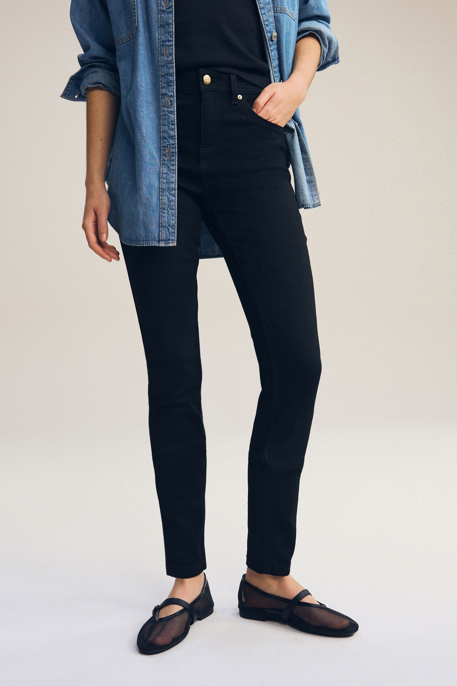 Buy Black Supersoft Skinny Jeans from the Next UK online shop
