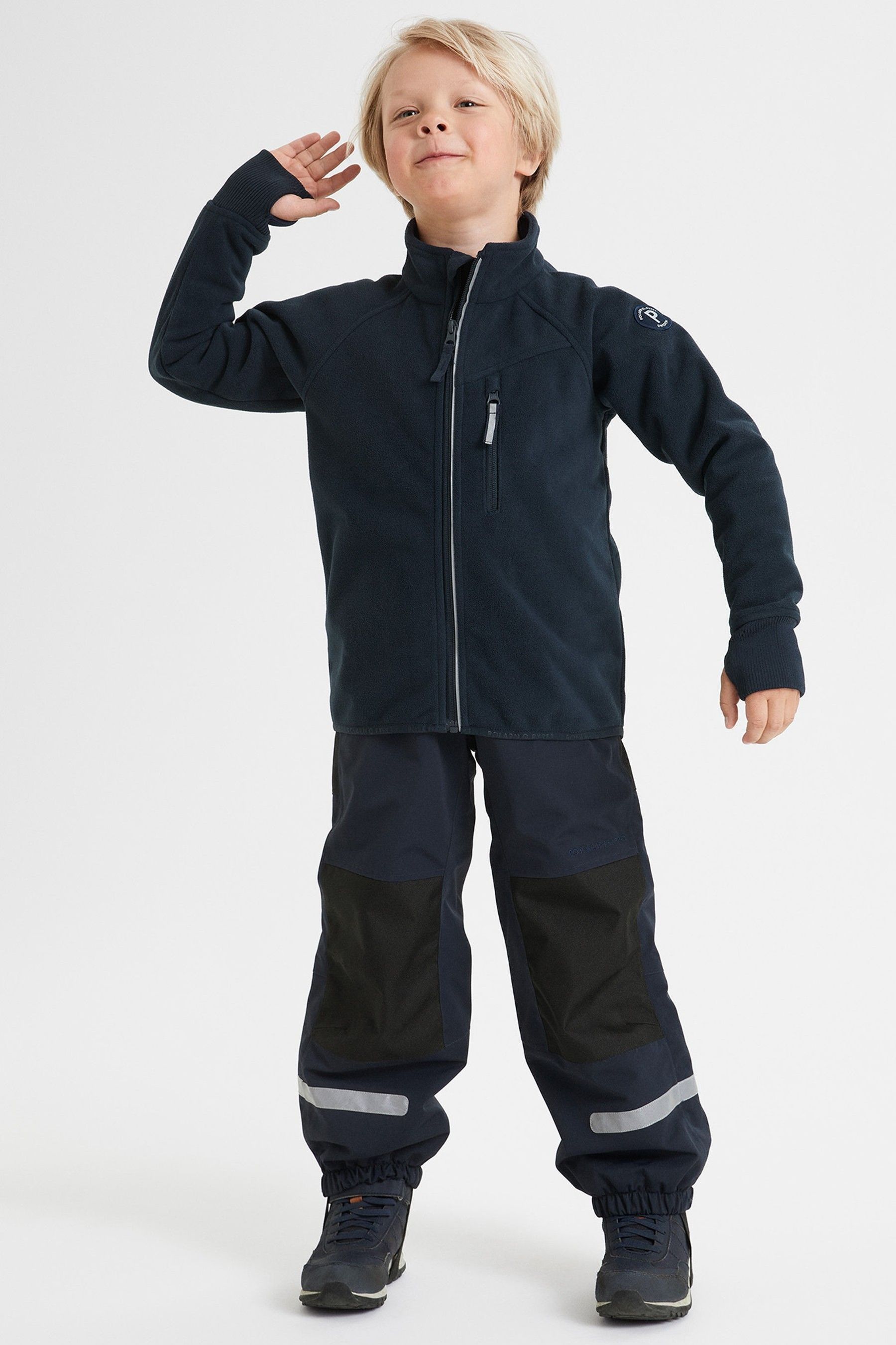 Buy Polarn O. Pyret Blue Waterproof Fleece Jacket from the Next UK ...