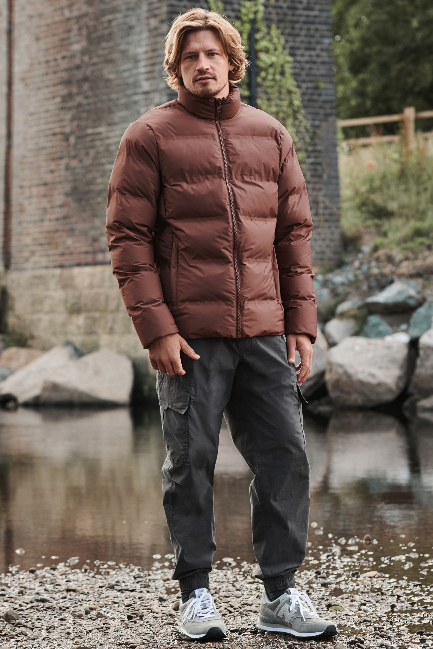 Buy Shower Resistant Funnel Neck Puffer Jacket from the Next UK online shop