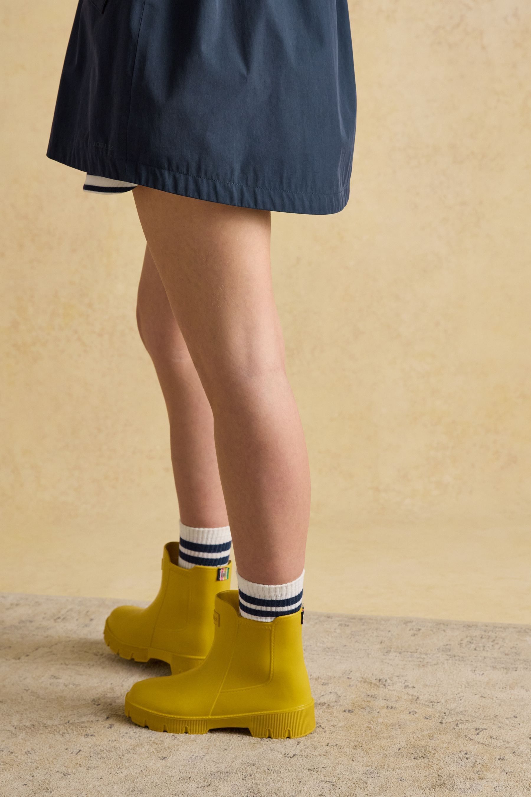 Buy Joules Portwell Navy Blue Waterproof Raincoat With Hood from Next ...