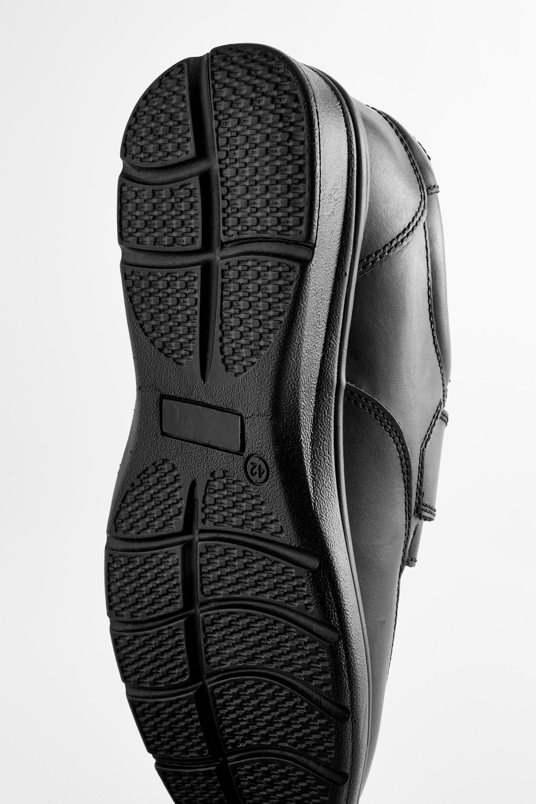 Buy Black Extra Wide Fit Leather Easy Fasten Shoes from Next United ...