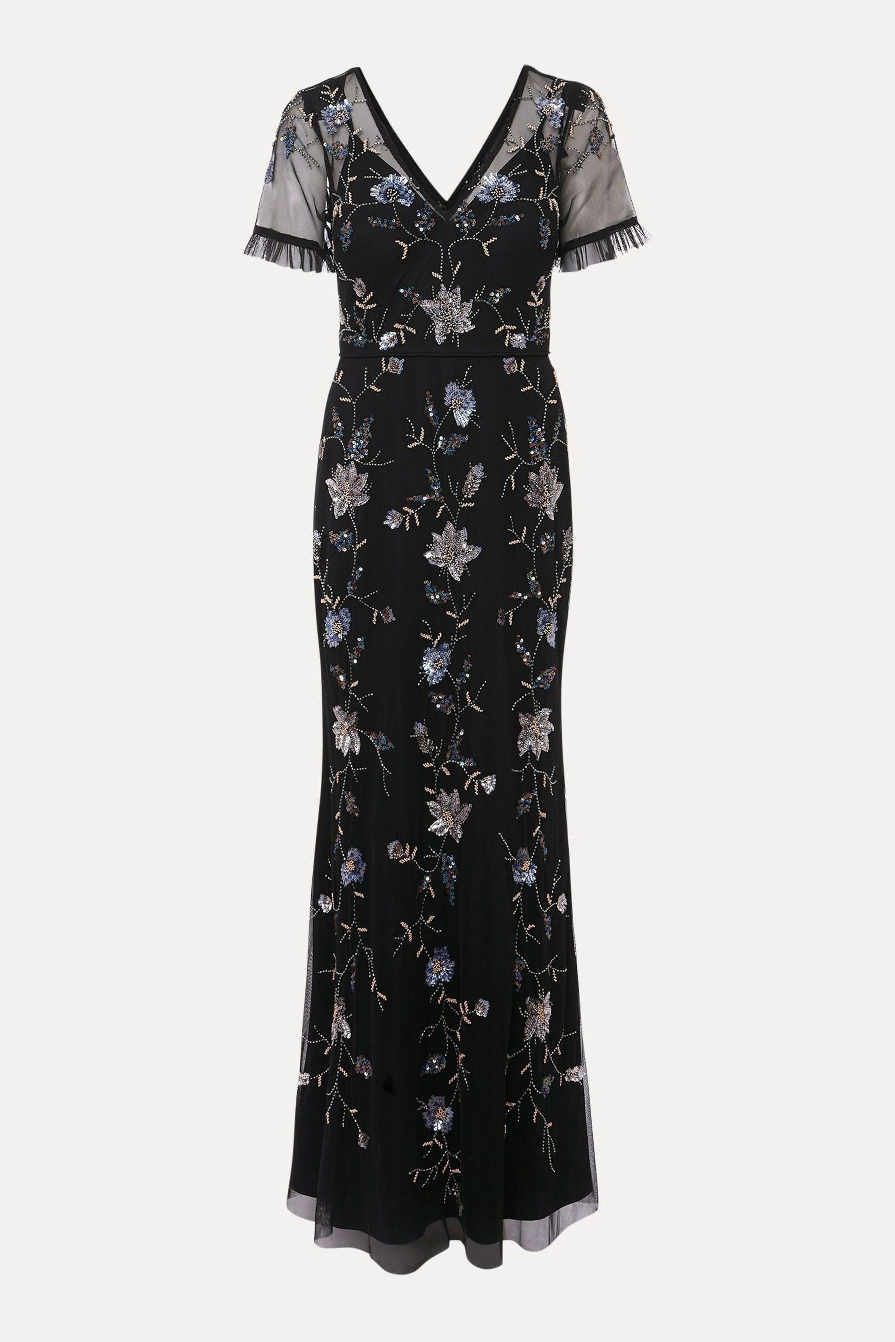 Buy Phase Eight Black Sequin Floral Sierra Dress from the Next UK ...