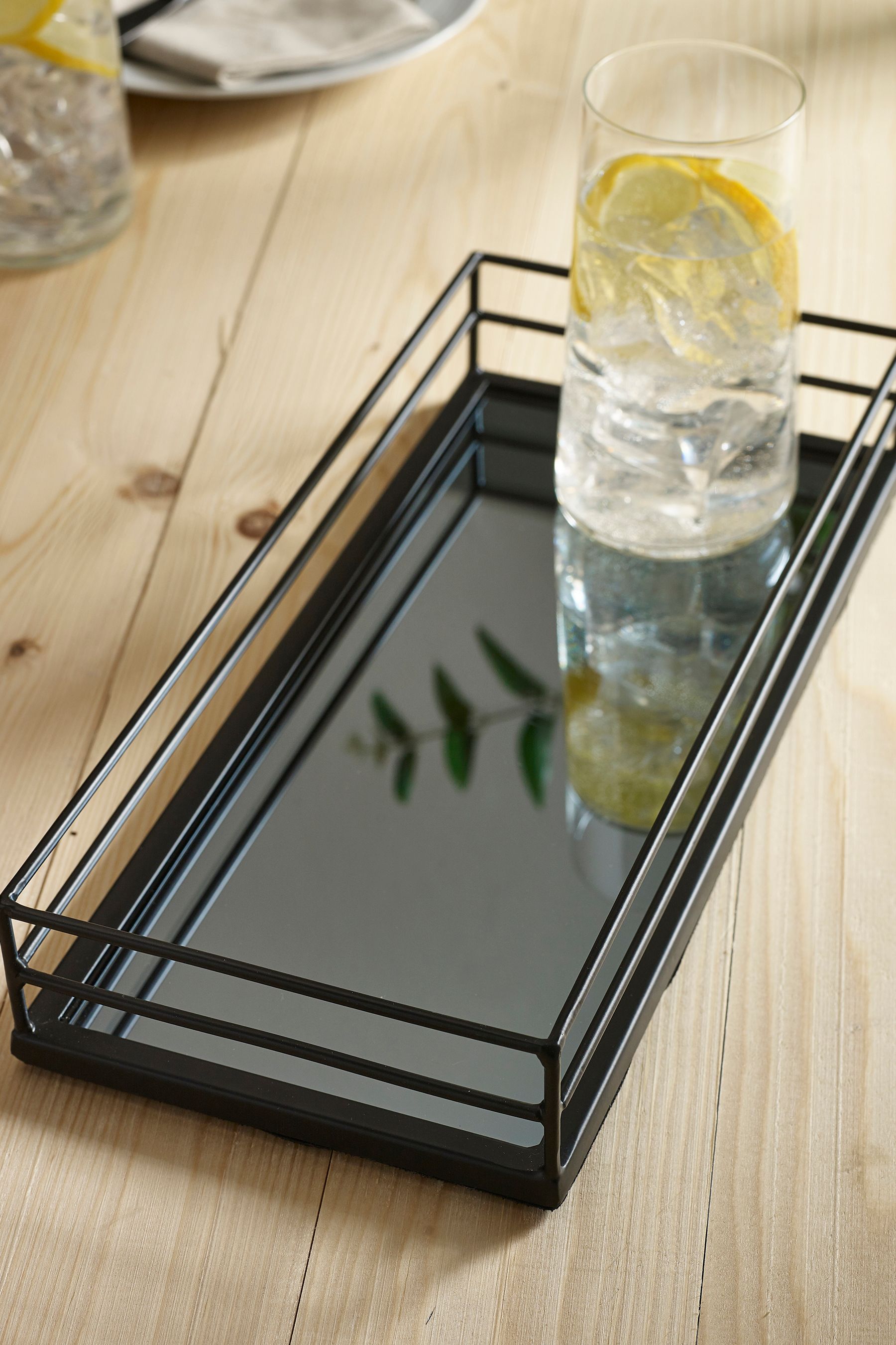 Buy Black Rectangle Mirror Tray from the Next UK online shop
