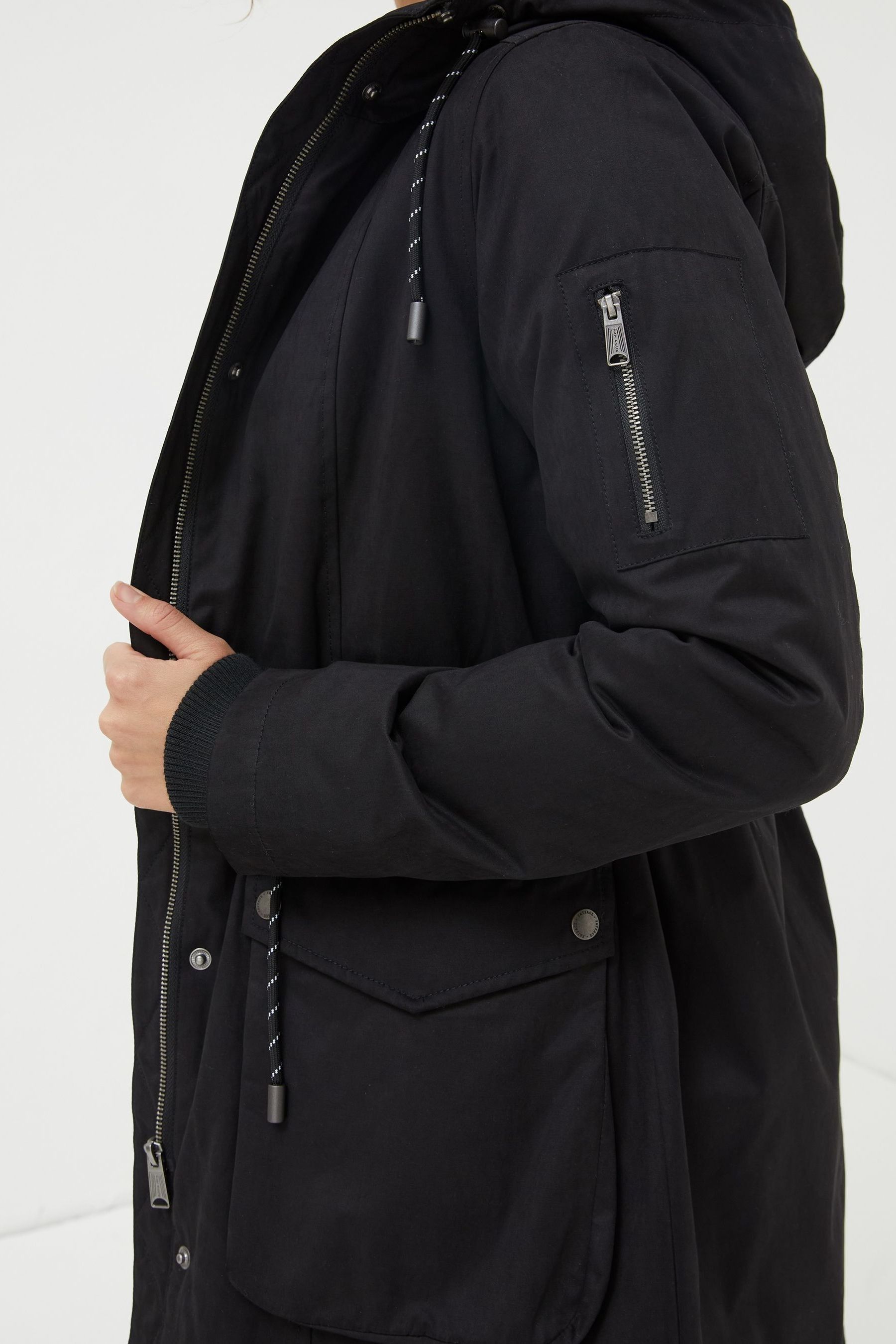 Buy FatFace Black Maya Parka Coat from Next Ireland